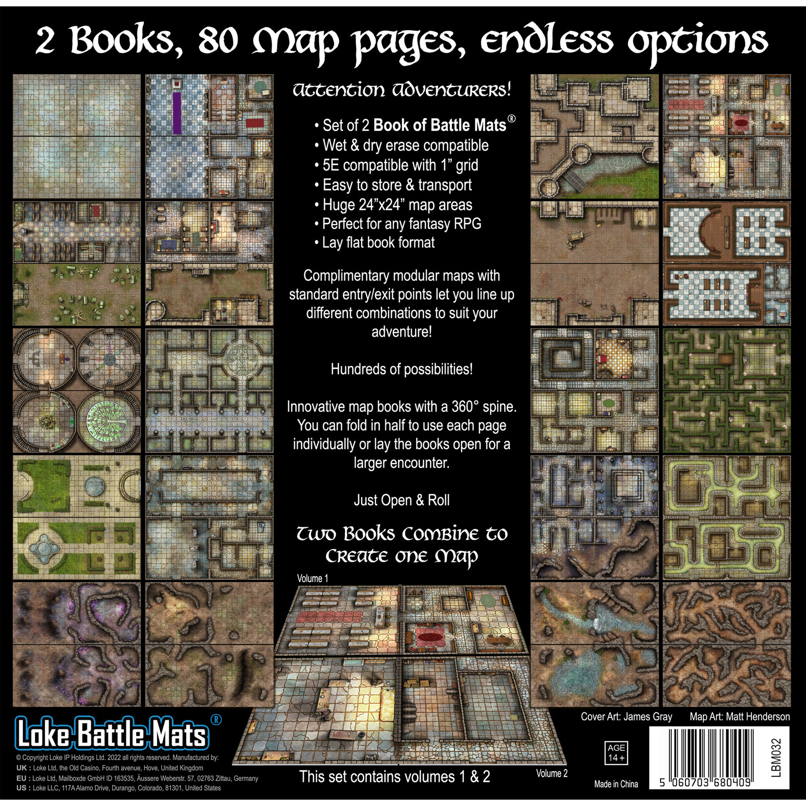 Battle Mat: Castles Crypts & Caverns Books of Battle Mats - Beyond the ...