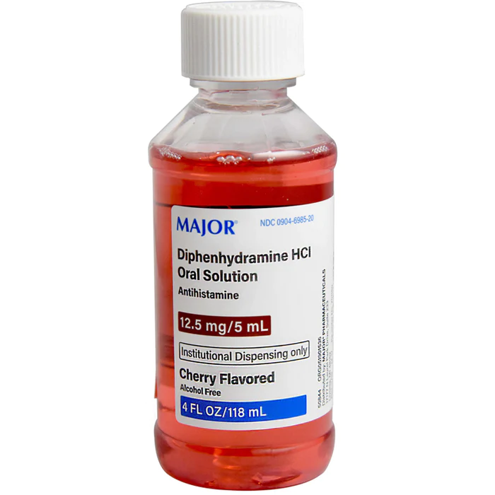 701180 - Rugby Diphenhydramine HCl Oral Solution, 12.5 mg/5mL 4oz ...