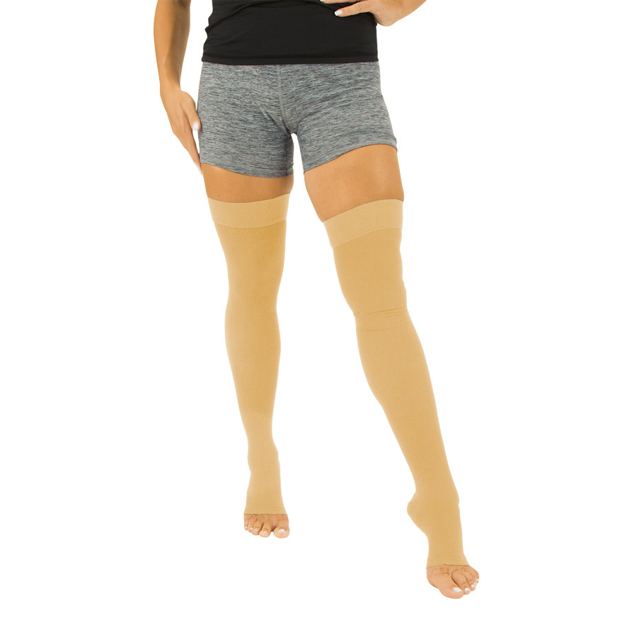 Vive Thigh High Compression Stocking X-Large 15-20 MMHG Beige - Durable ...