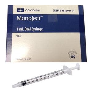 Cardinal Health Monoject™ Clear Oral Medication Syringe 1mL with ...