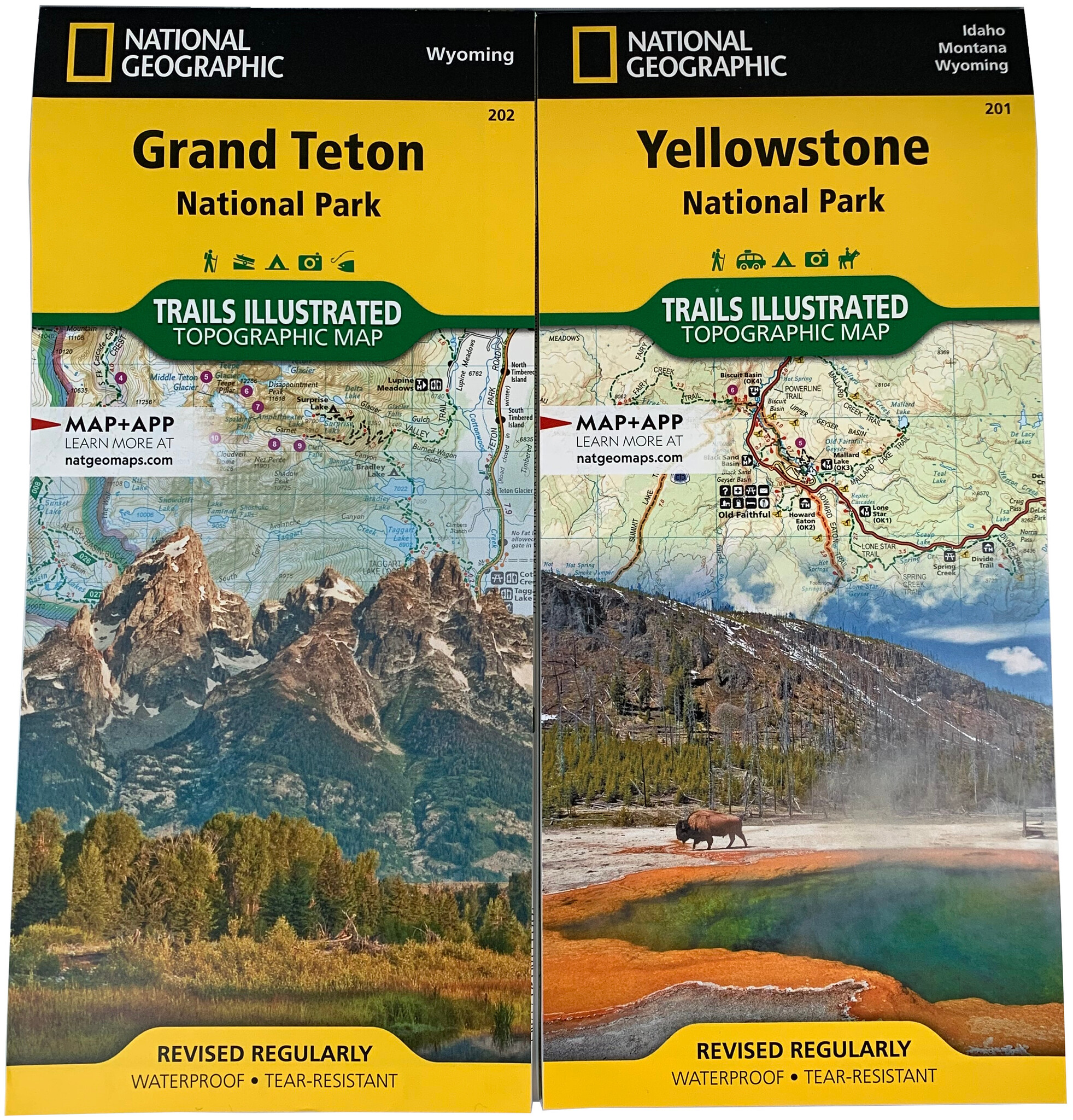 GT&YS 2 PACK TRAILS ILLUSTRATED MAP - Grand Teton Association