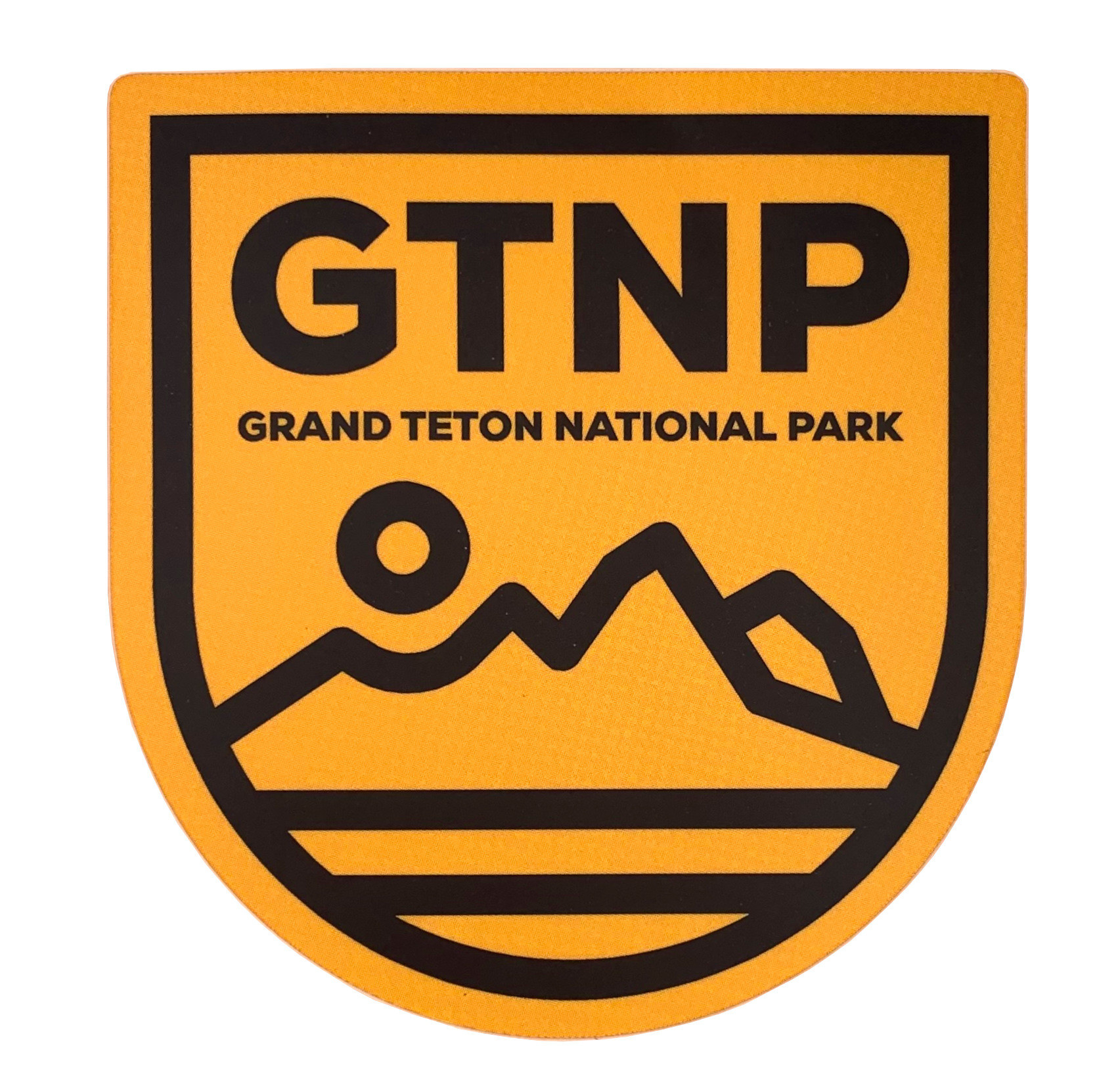 GTNP INITIALS CREST STICKER - Grand Teton Association