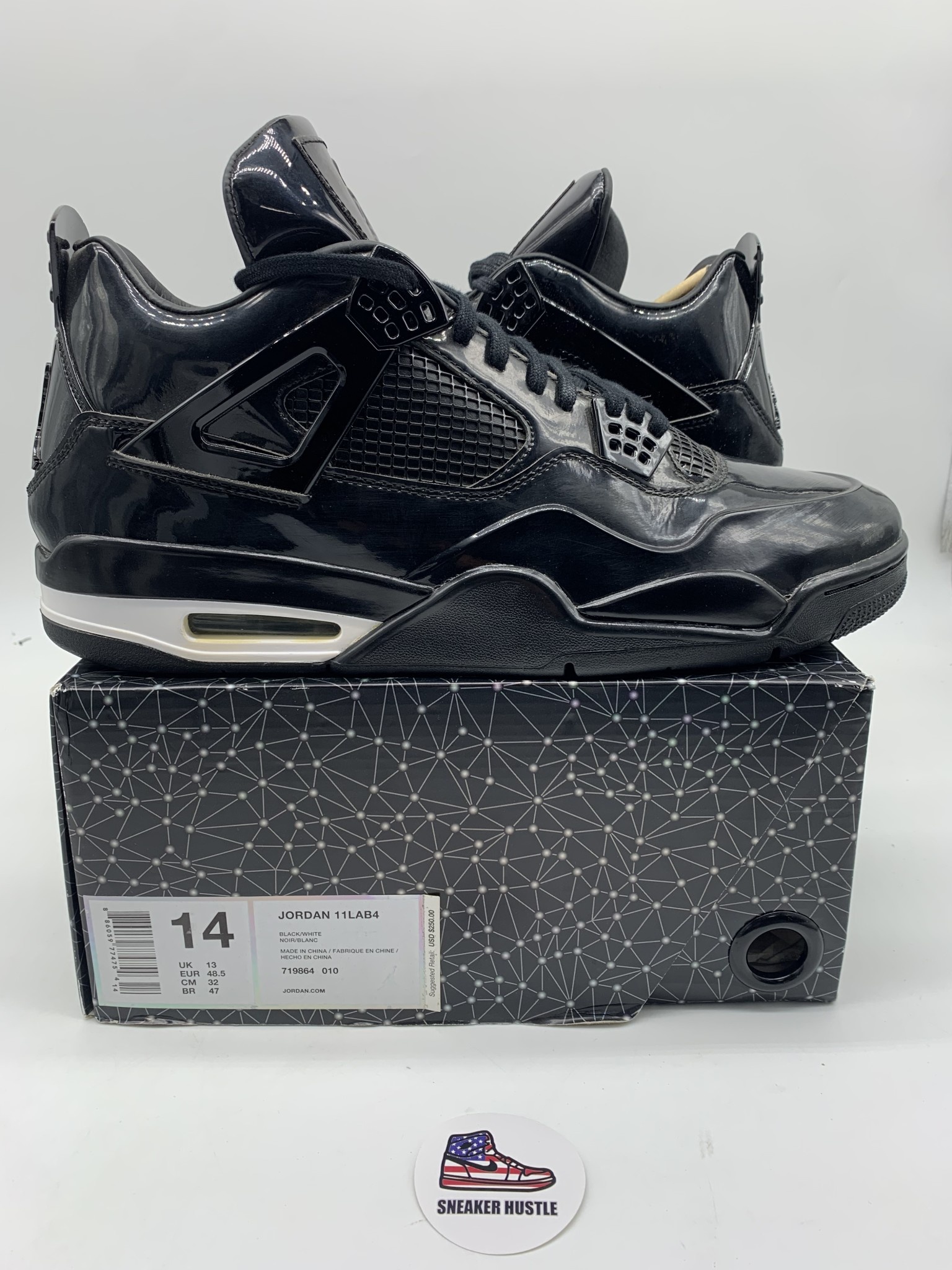 Jordan 4 Retro 11Lab4 Black - Sneaker Hustle