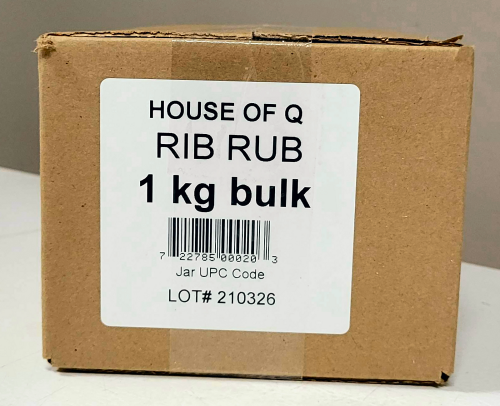 House of Q House of Q Competition Rib Rub 1kg Box - Saskatoon Barbecues ...