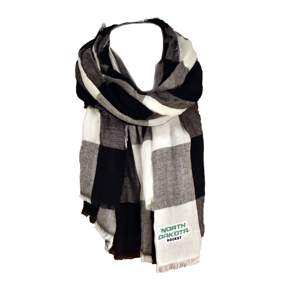 North Dakota Hockey Buffalo Check Scarf - Sioux Shop at Ralph Engelstad ...
