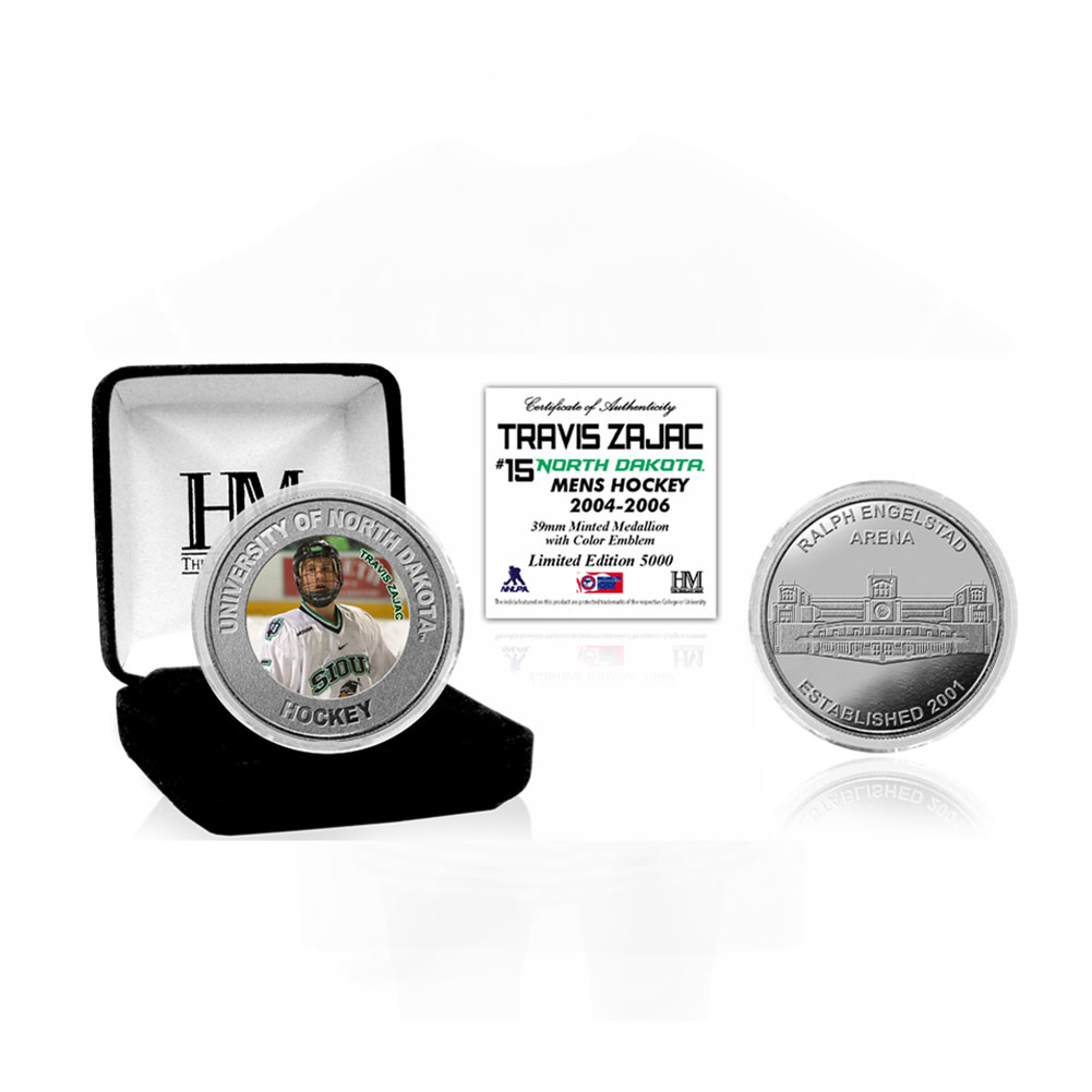 UND Alumni Coin Travis Zajac - Sioux Shop at Ralph Engelstad Arena