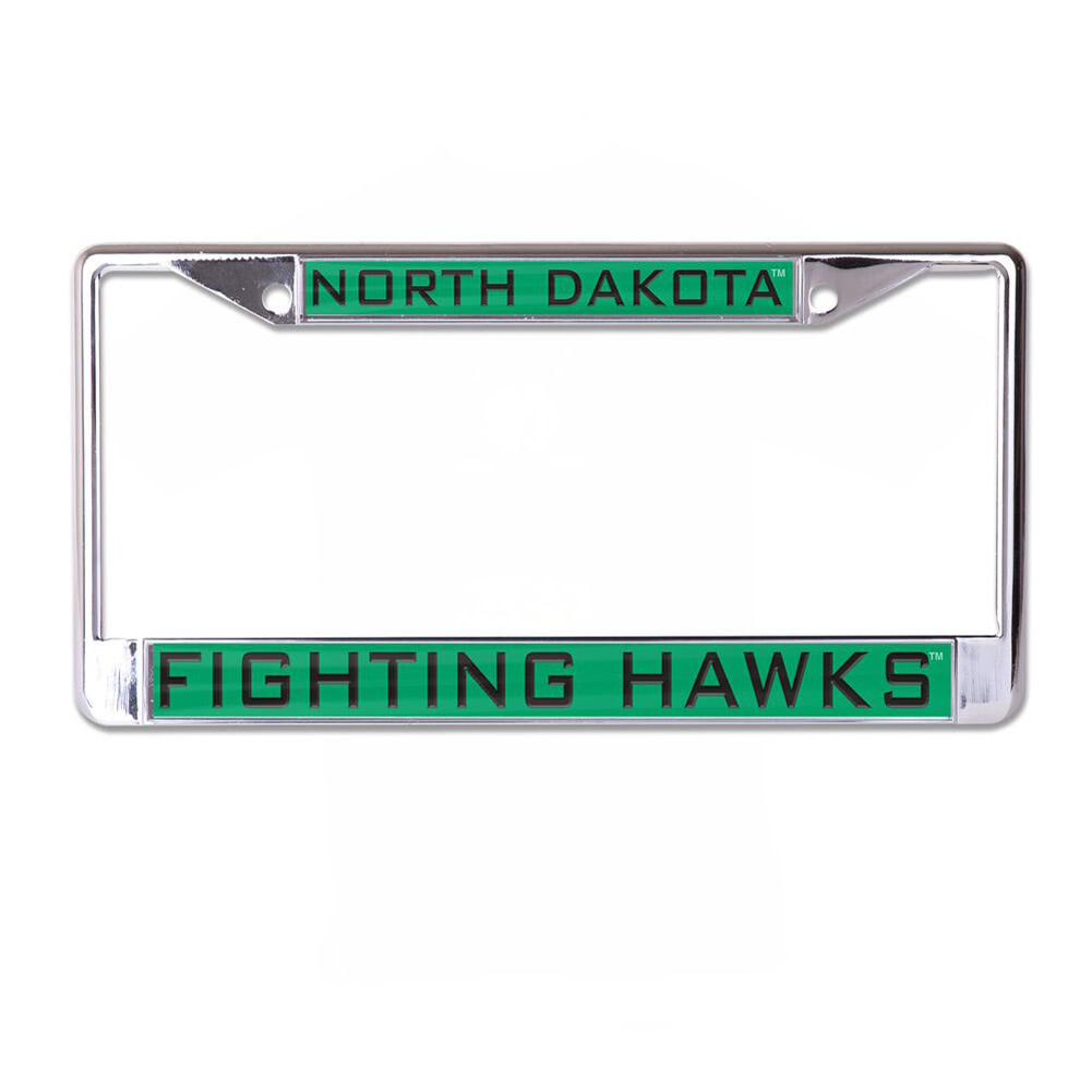 UND Fighting Hawks Metal License Plate Frame - Sioux Shop at Ralph ...
