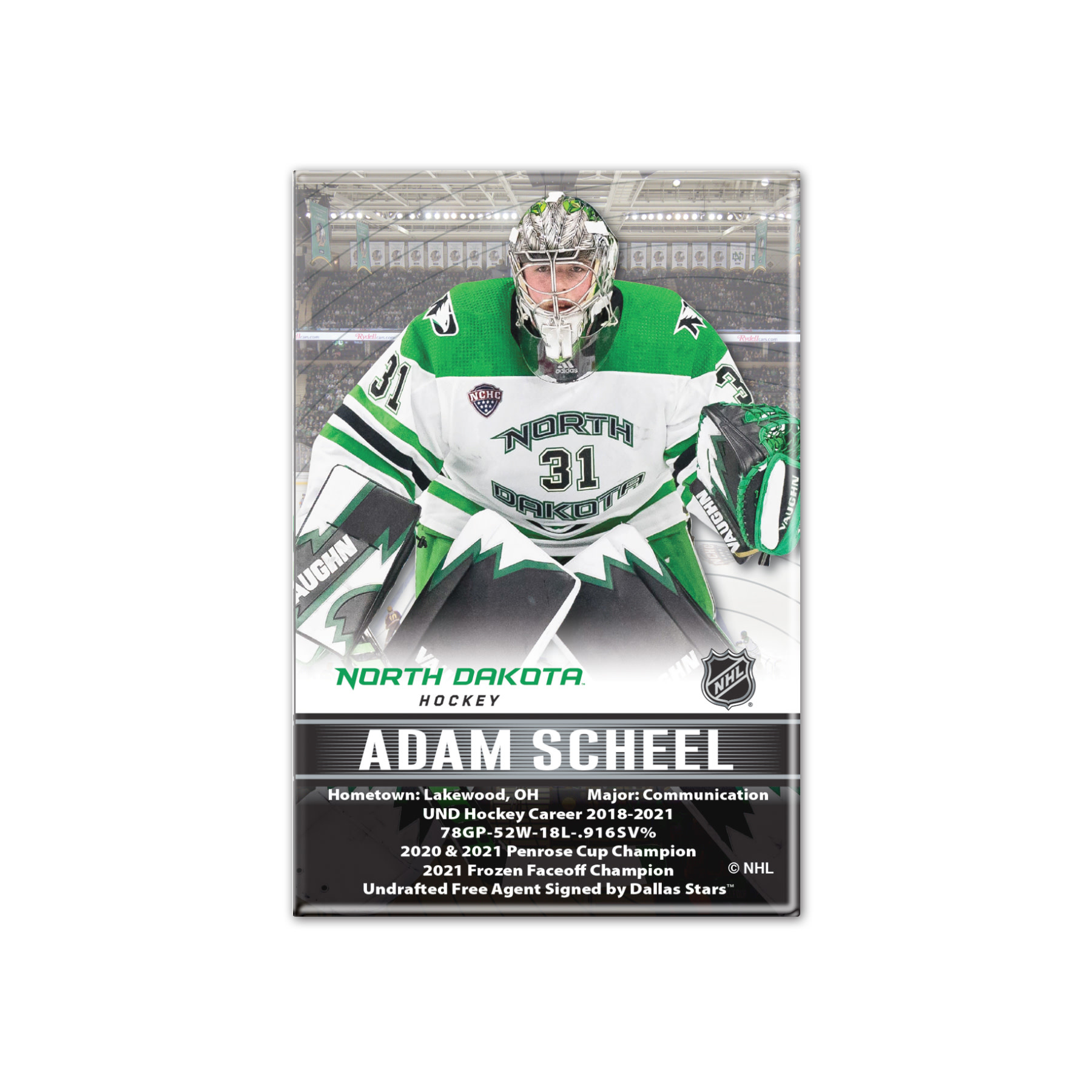 UND Alumni Magnet Adam Scheel - Sioux Shop at Ralph Engelstad Arena