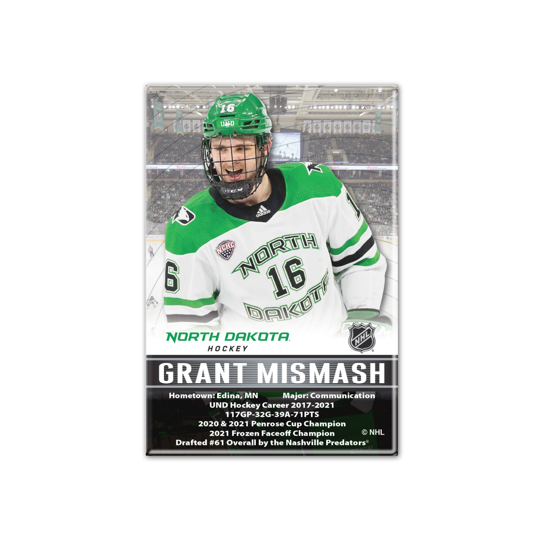 UND Alumni Magnet Grant Mismash - Sioux Shop at Ralph Engelstad Arena