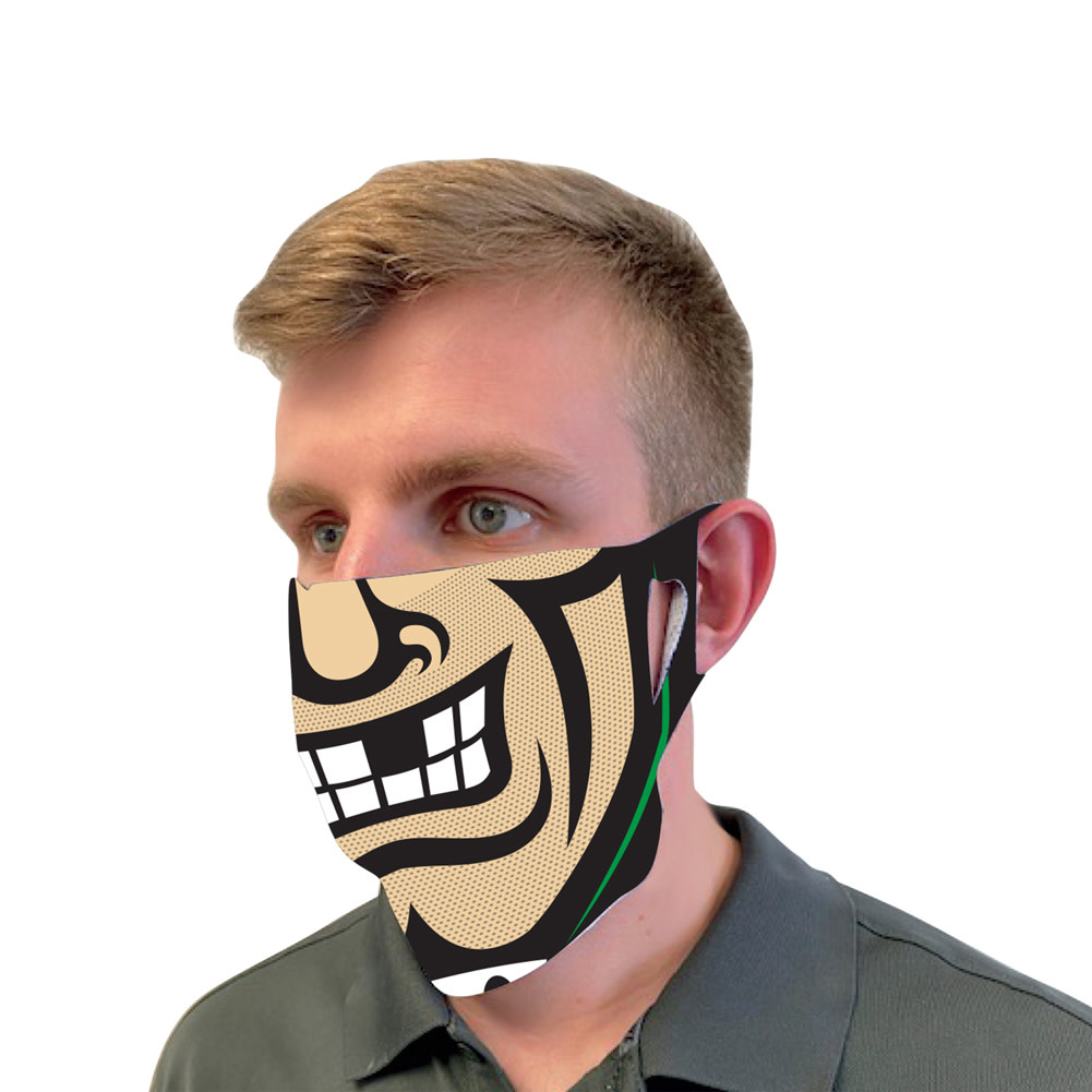 Fan Mask - Hockey Smile - Sioux Shop at Ralph Engelstad Arena