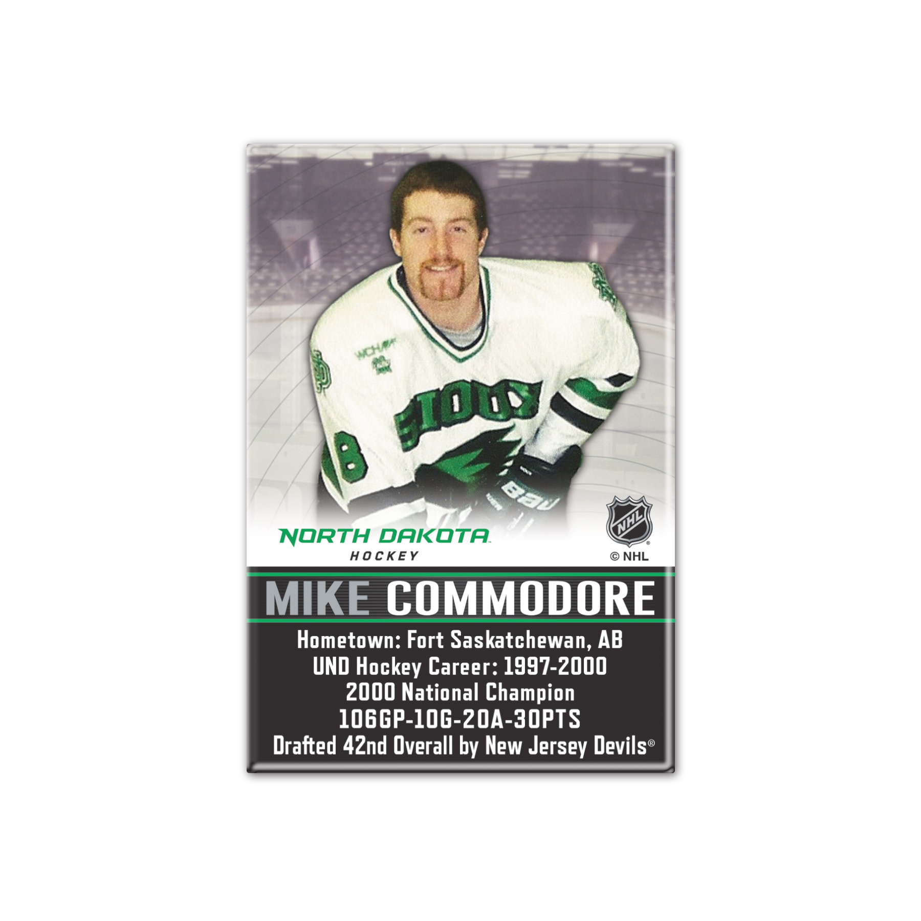 UND Alumni Magnet Mike Commodore - Sioux Shop at Ralph Engelstad Arena