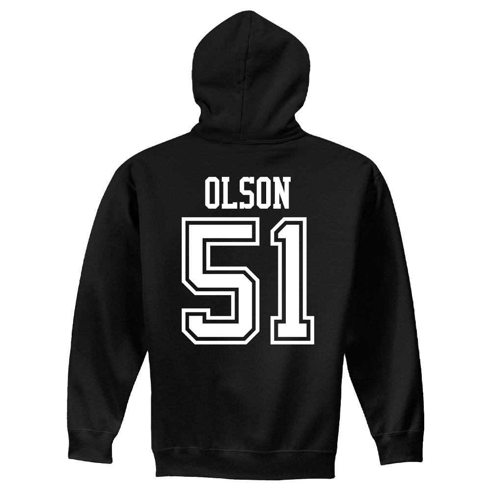 #51 Caleb Olson ND Football Sport Hood - Sioux Shop at Ralph Engelstad ...
