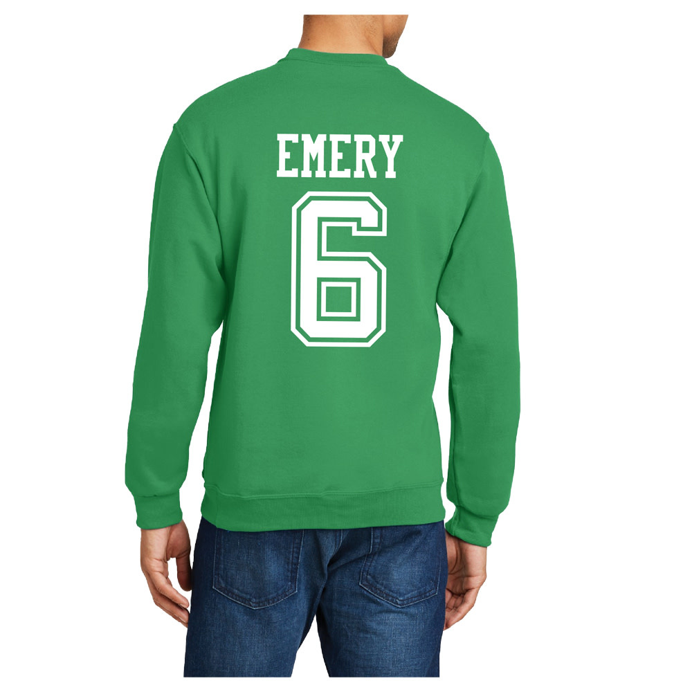 #6 E.J. Emery ND Hockey Sport Adult Crew - Sioux Shop at Ralph ...