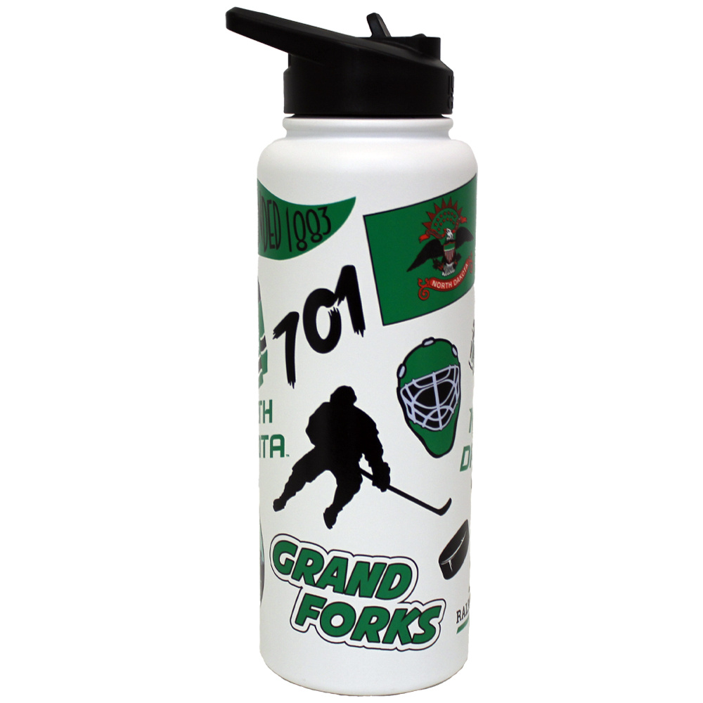 Native UND 34oz Quencher Bottle - Sioux Shop at Ralph Engelstad Arena