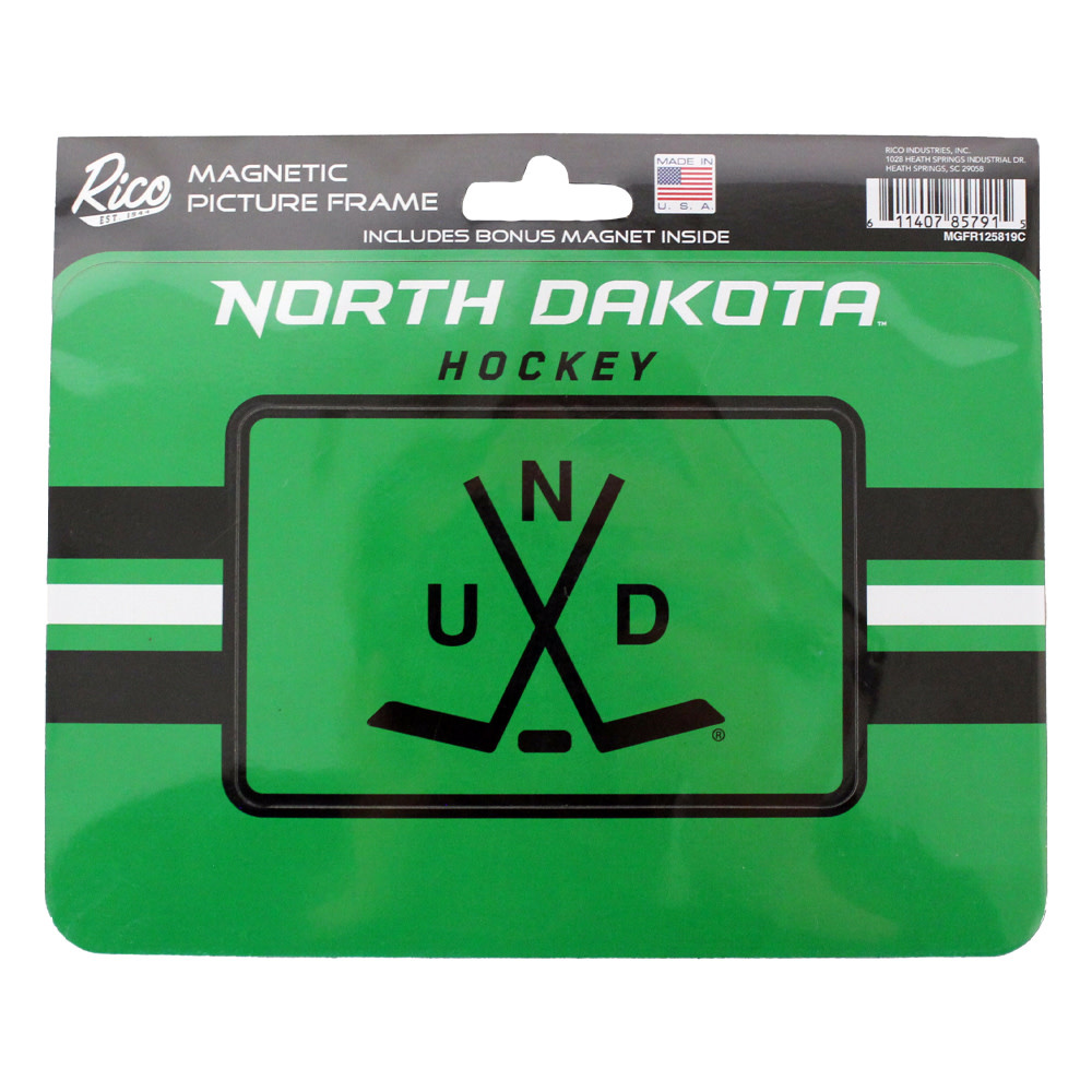 North Dakota Hockey Magnet Frame - Sioux Shop at Ralph Engelstad Arena