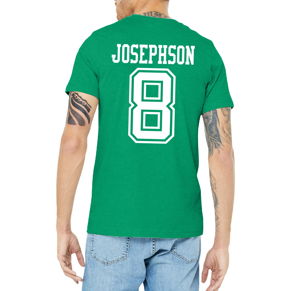 #8 Ollie Josephson ND Hockey Sport Adult Tee - Sioux Shop at Ralph ...