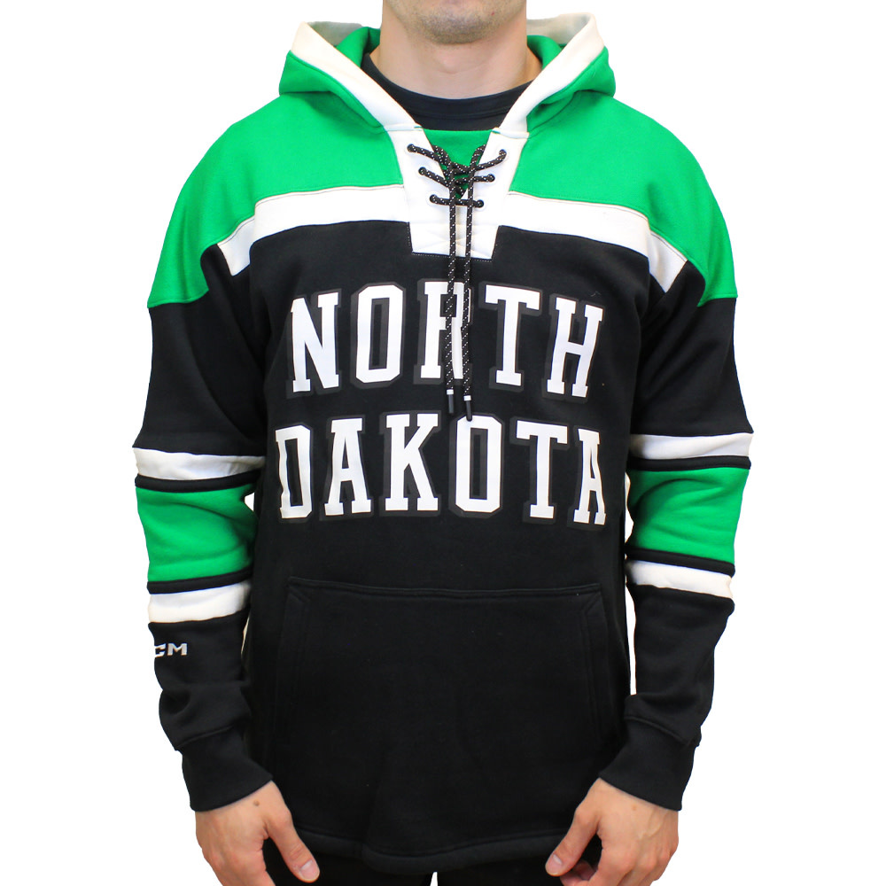 CCM Stacked ND Hockey Jersey Hood - Sioux Shop at Ralph Engelstad Arena