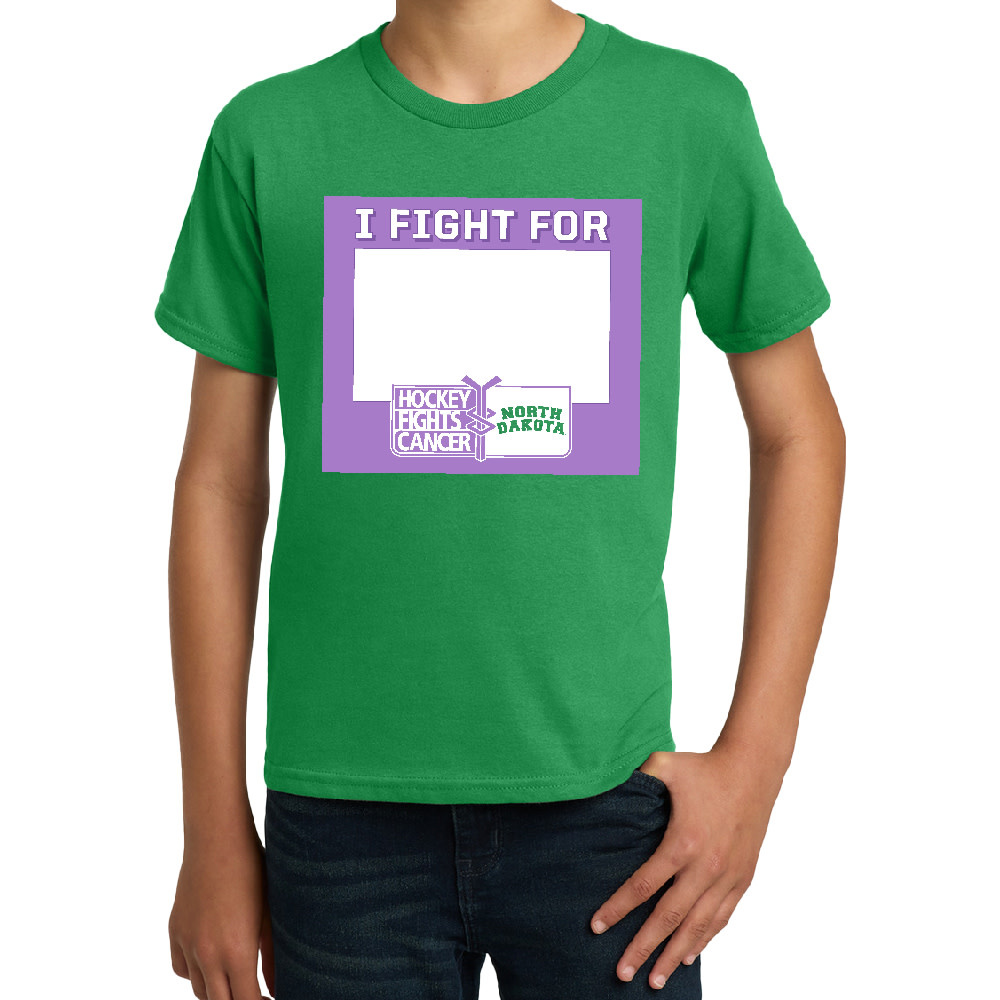 I FIGHT FOR 2025 Hockey Fights Cancer Youth Tee - Sioux Shop at Ralph ...