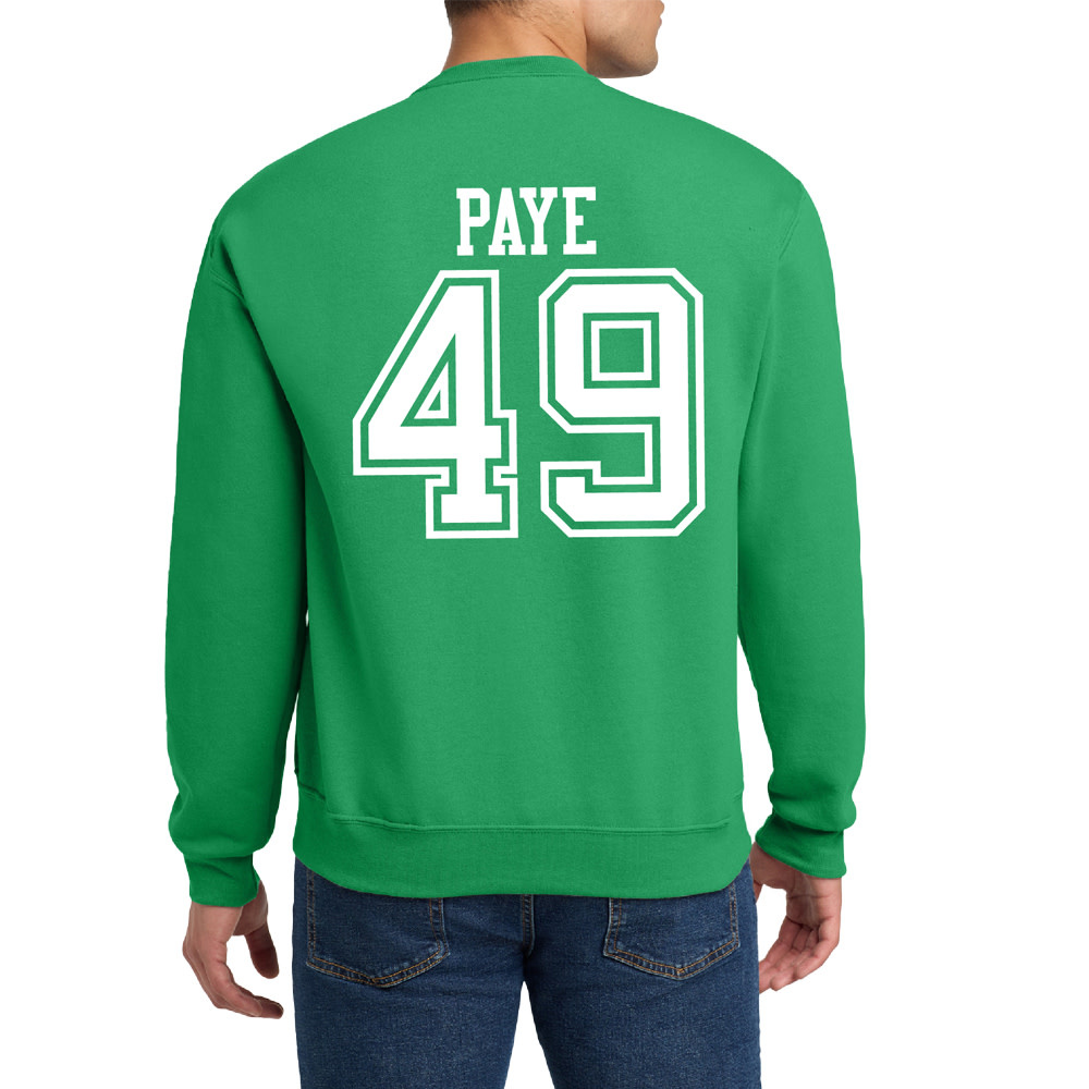 #49 Erick Paye North Dakota Football Sport Adult Crew - Sioux Shop at ...