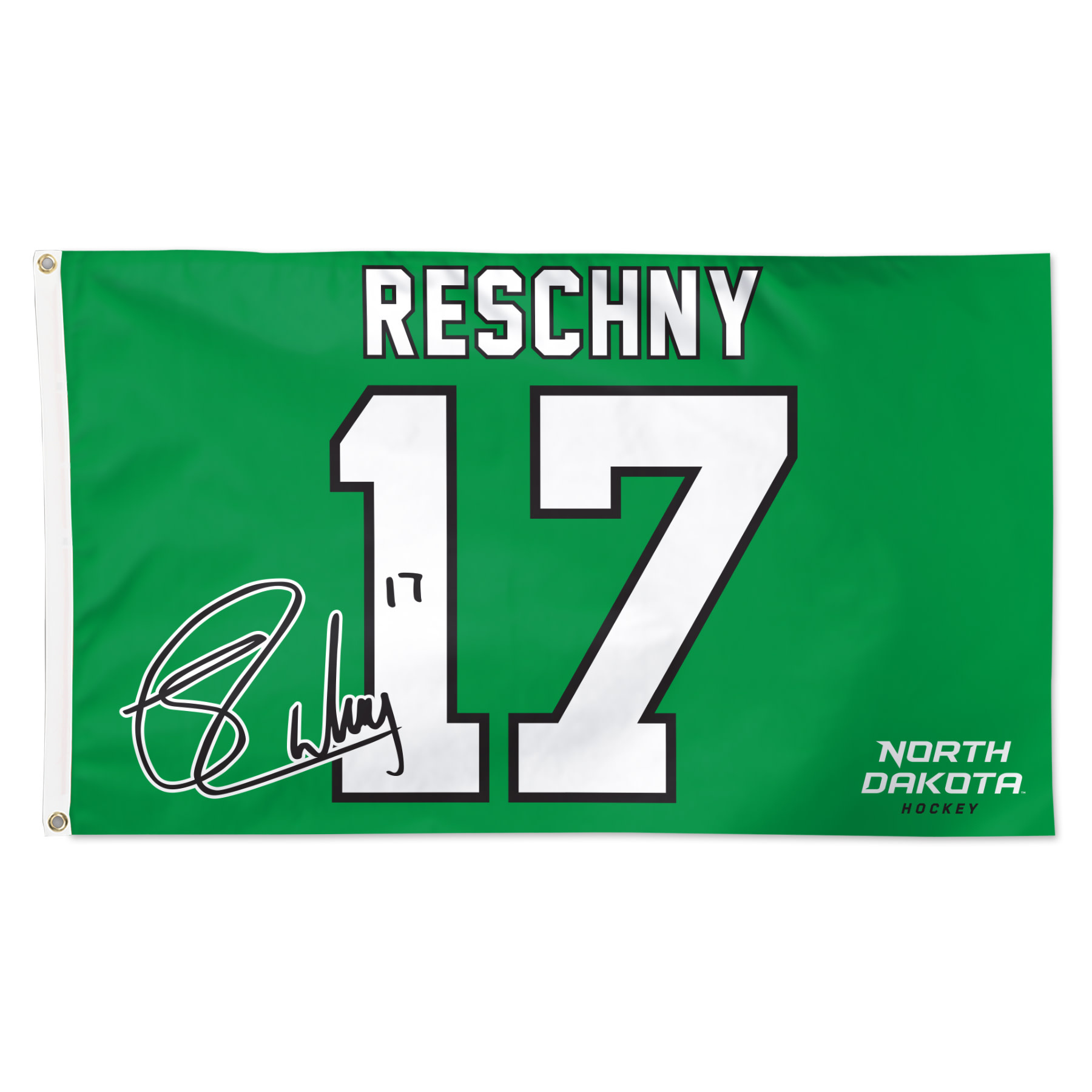 Cole Reschny #17 UND Hockey 3' x 5' Flag - Sioux Shop at Ralph ...