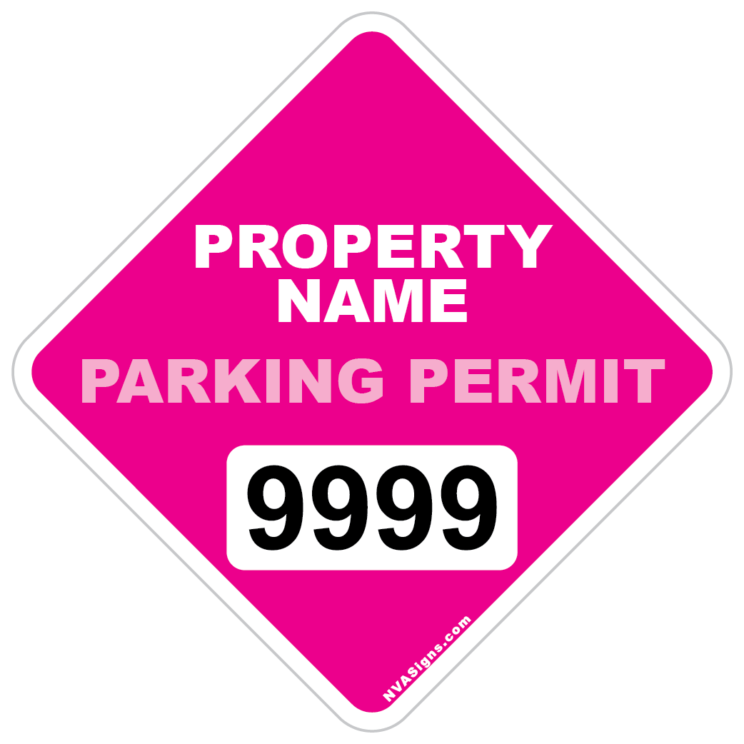 Custom Full Color Diamond Permit - NVA Signs & Striping
