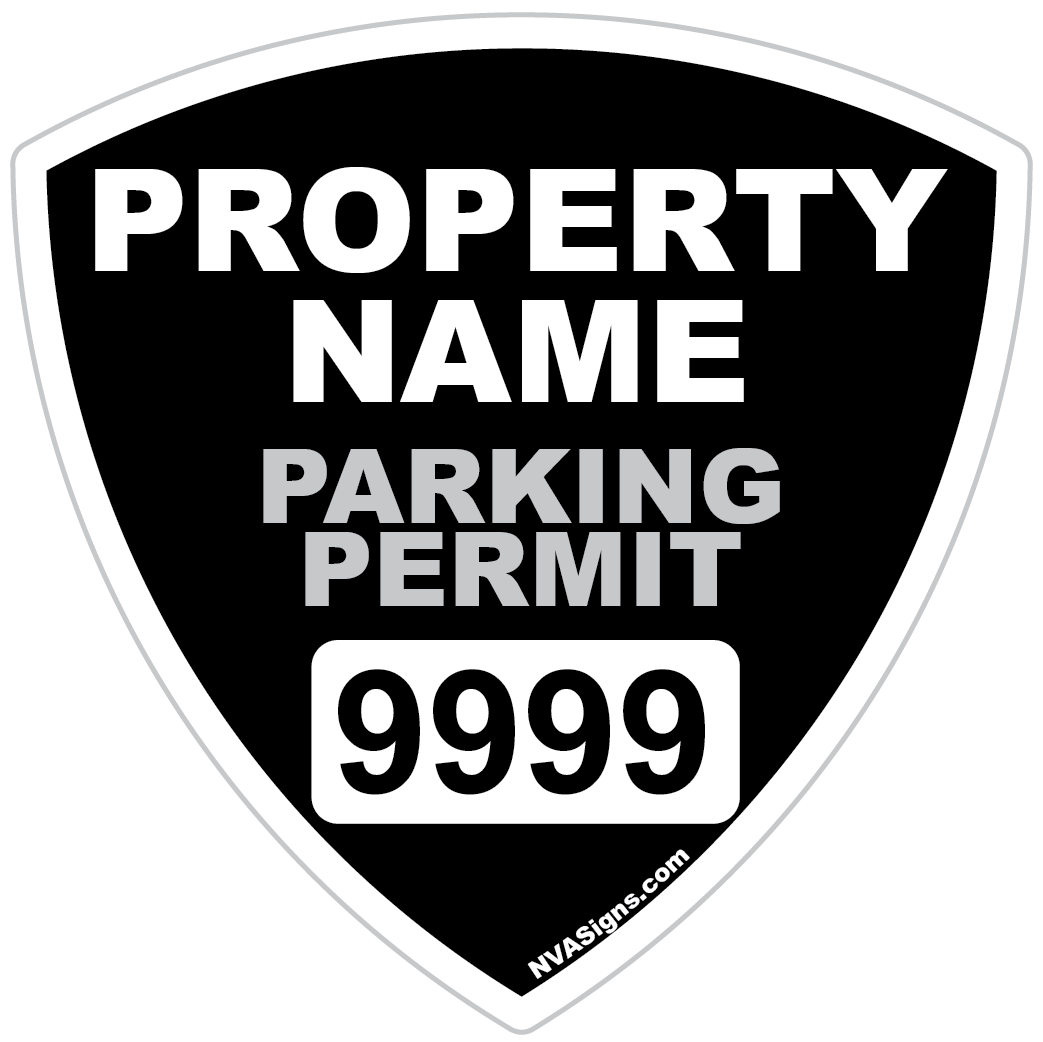 Custom Full Color Acorn Permit - NVA Signs & Striping