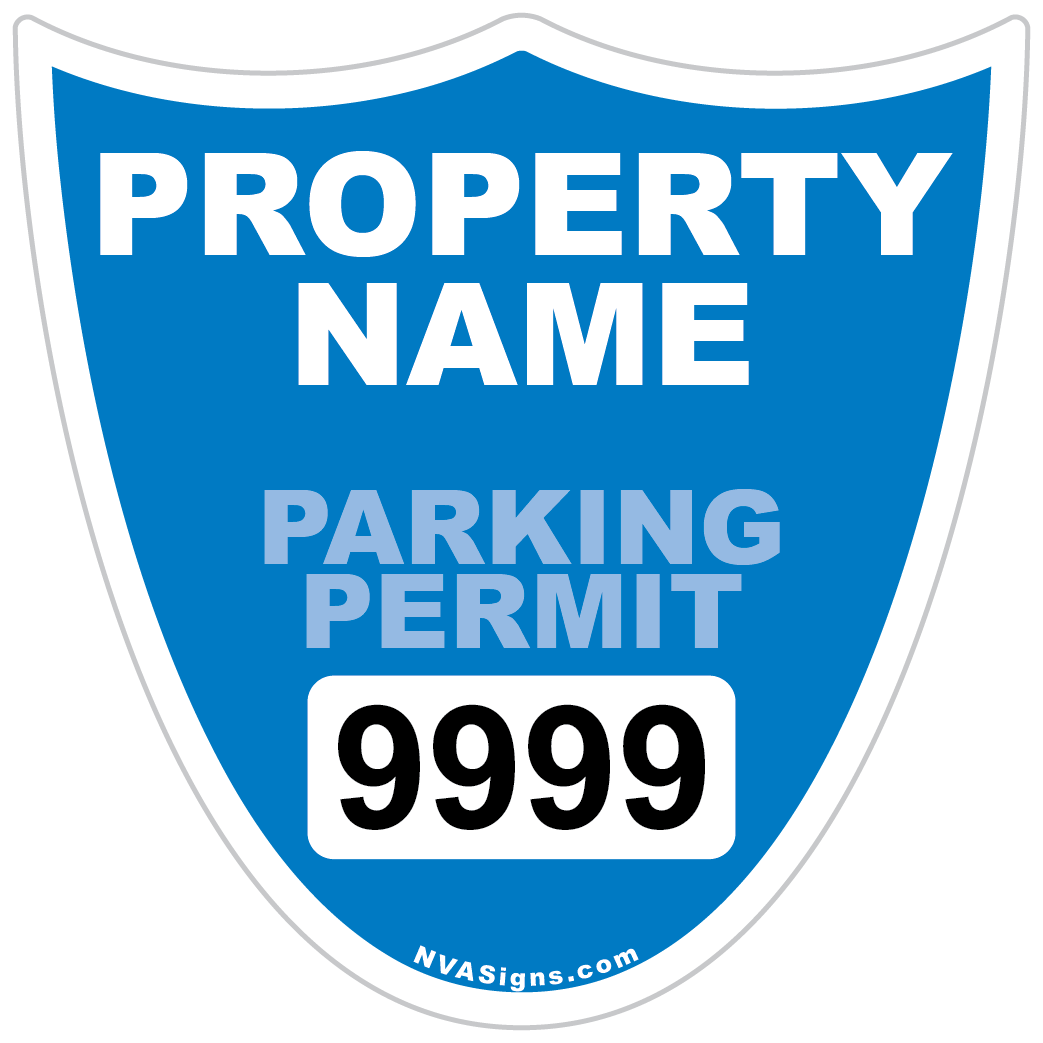 Custom Full Color Shield Permit - NVA Signs & Striping