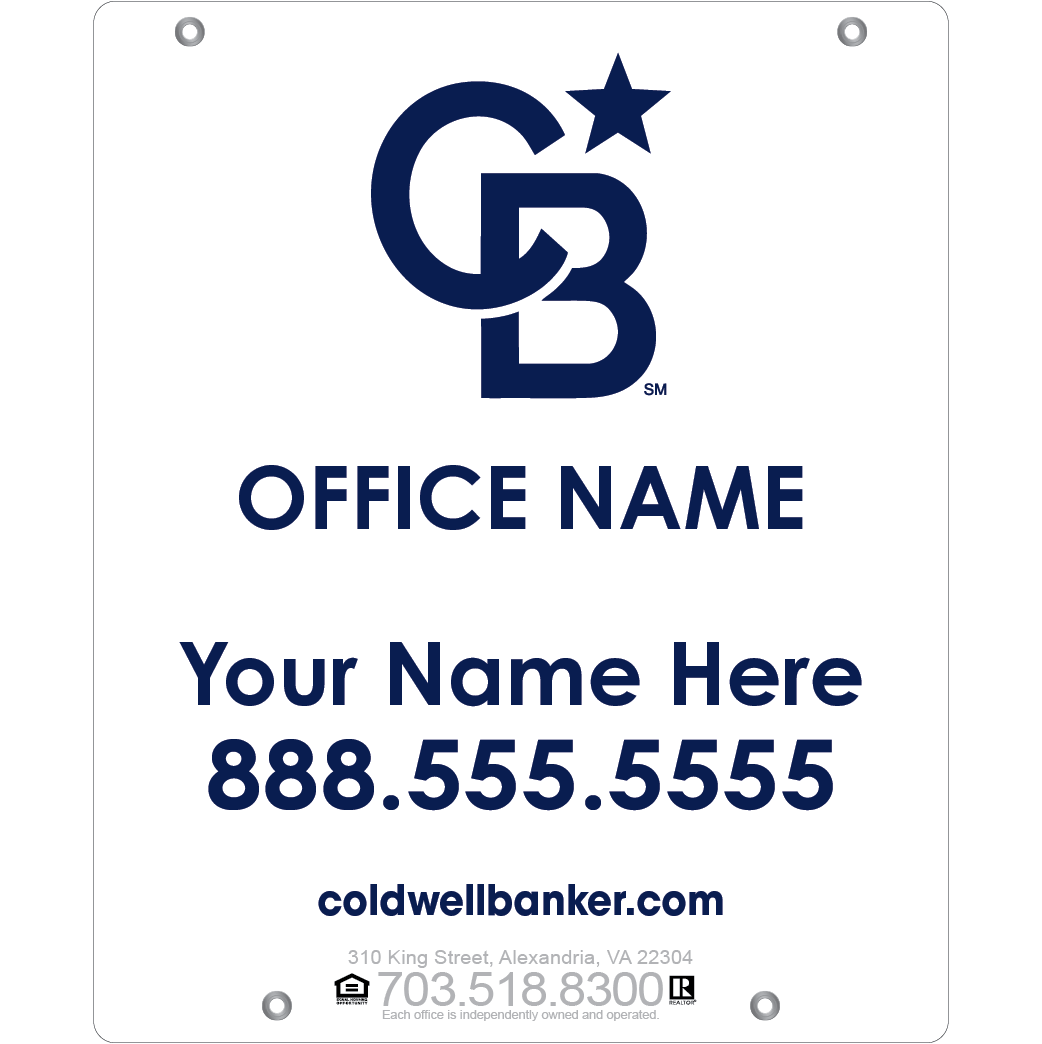 Coldwell Banker 24" x 30" Listing Signs - NVA Signs & Striping