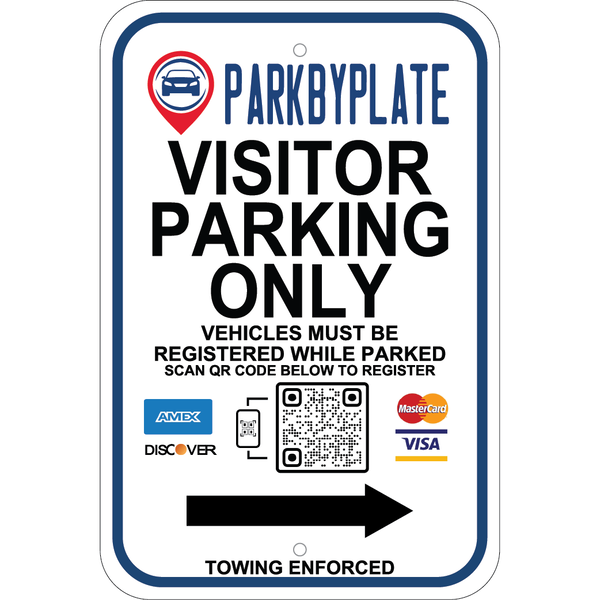 Park By Plate Signs & Products - NVA Signs & Striping