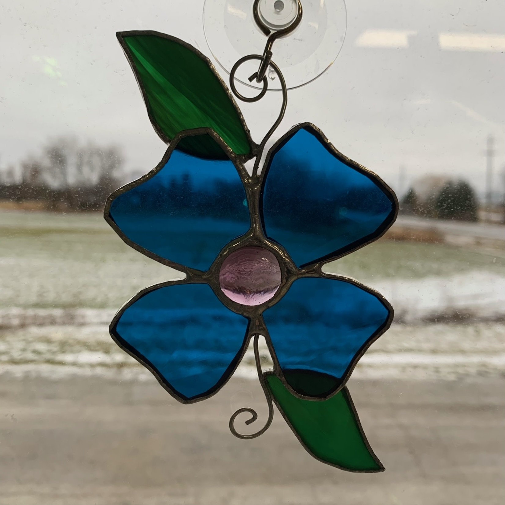 Simple Stained Glass Flower