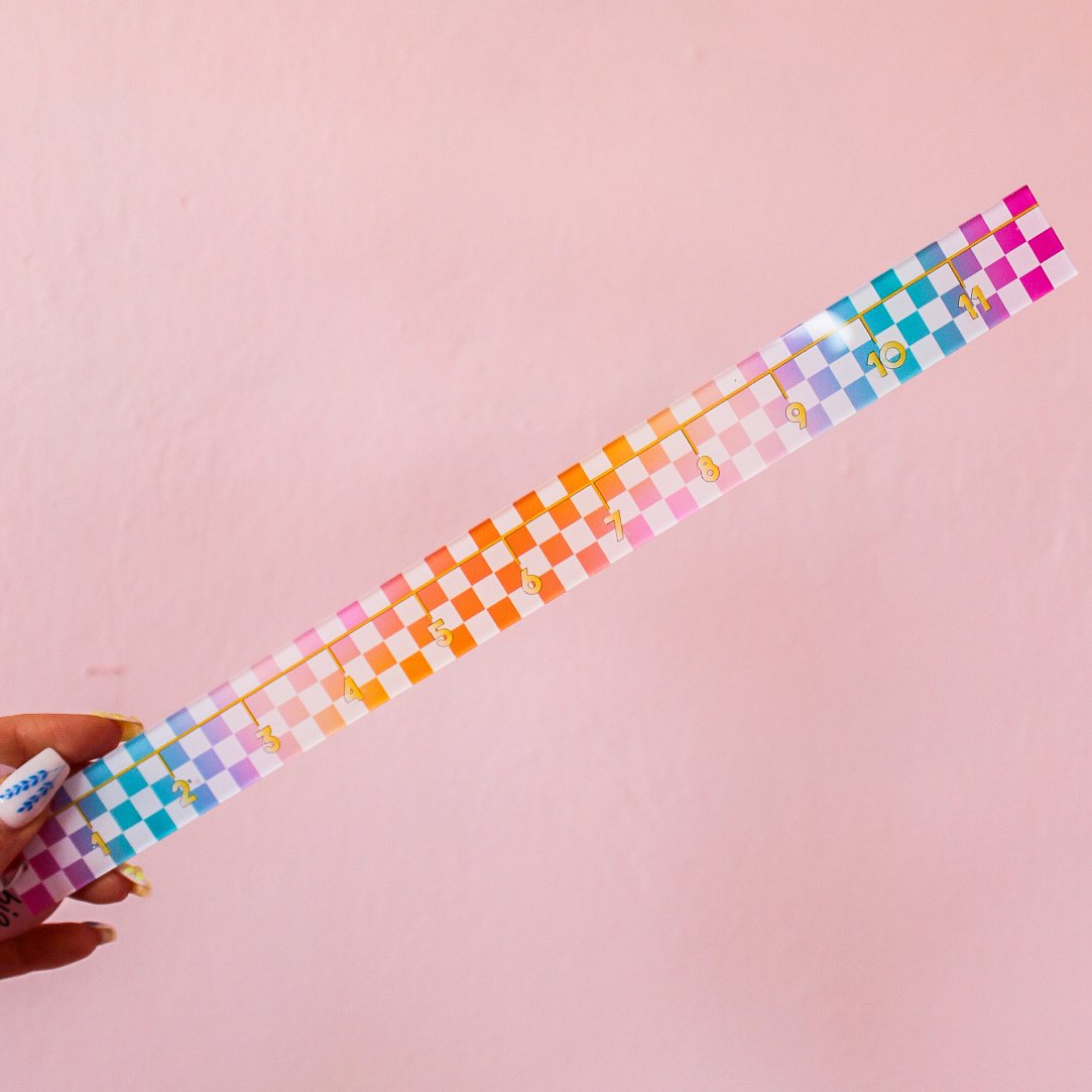 Acrylic Checkerboard Ruler - Keaton Place