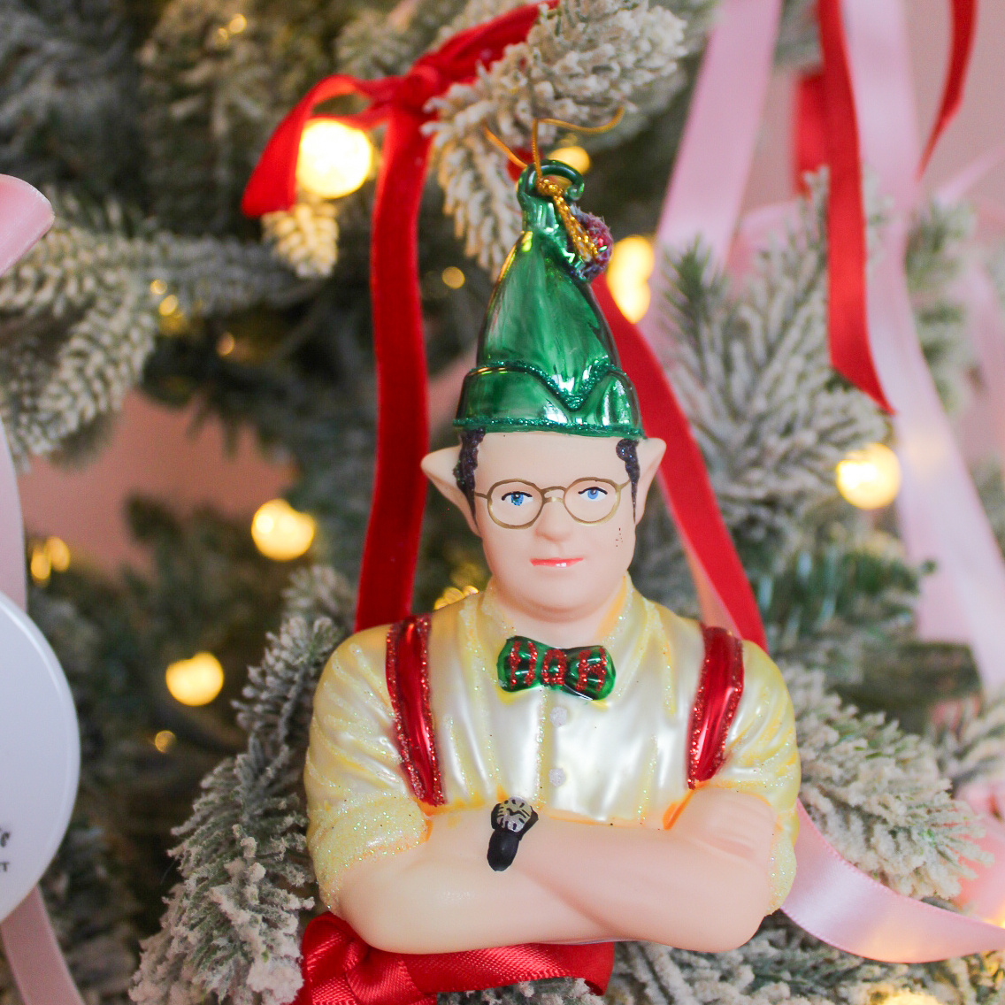 Iconic People Ornaments Dwight the Christmas Elf - Keaton Place