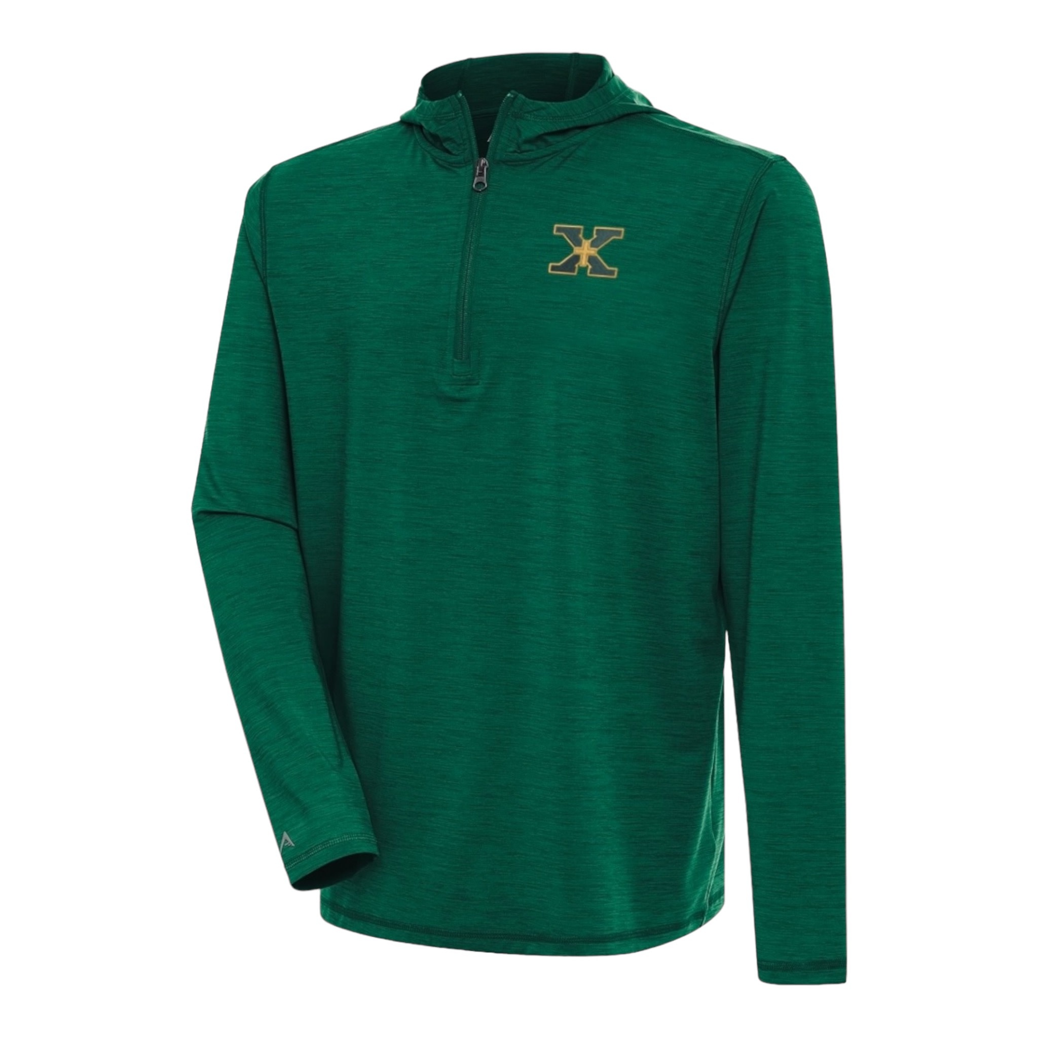 Antigua Hooded 1/4 zip Green - Saint Xavier High School