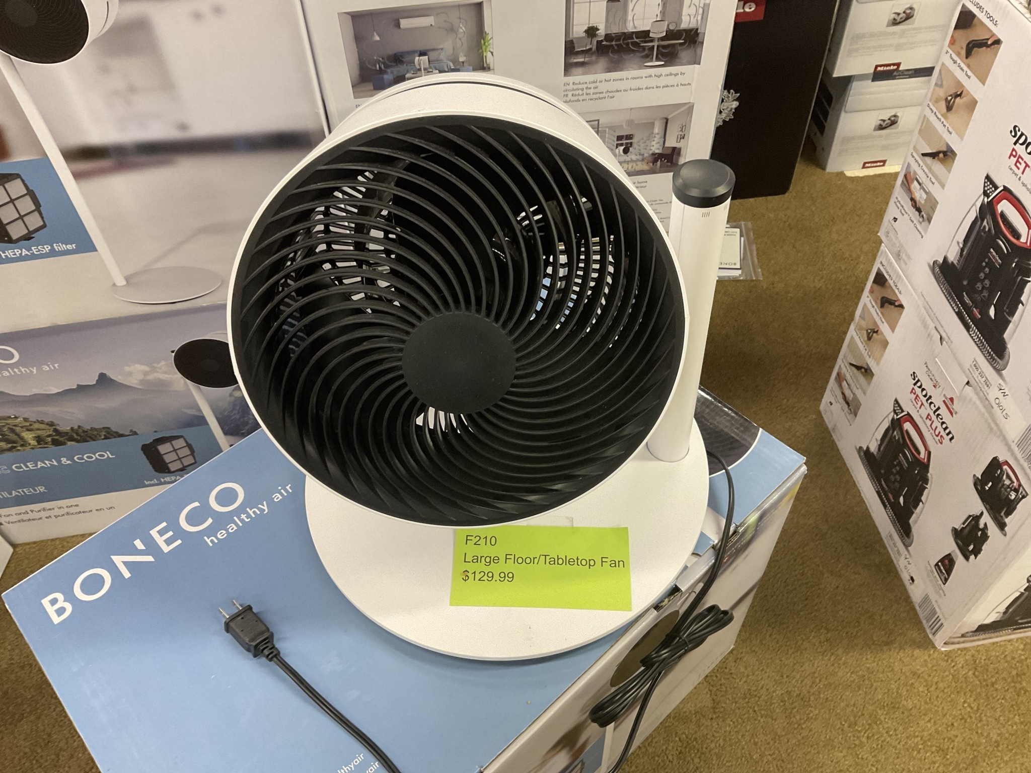 Boneco Boneco F210 large Floor / Tabletop Fan - Ripleys Vacuum Center