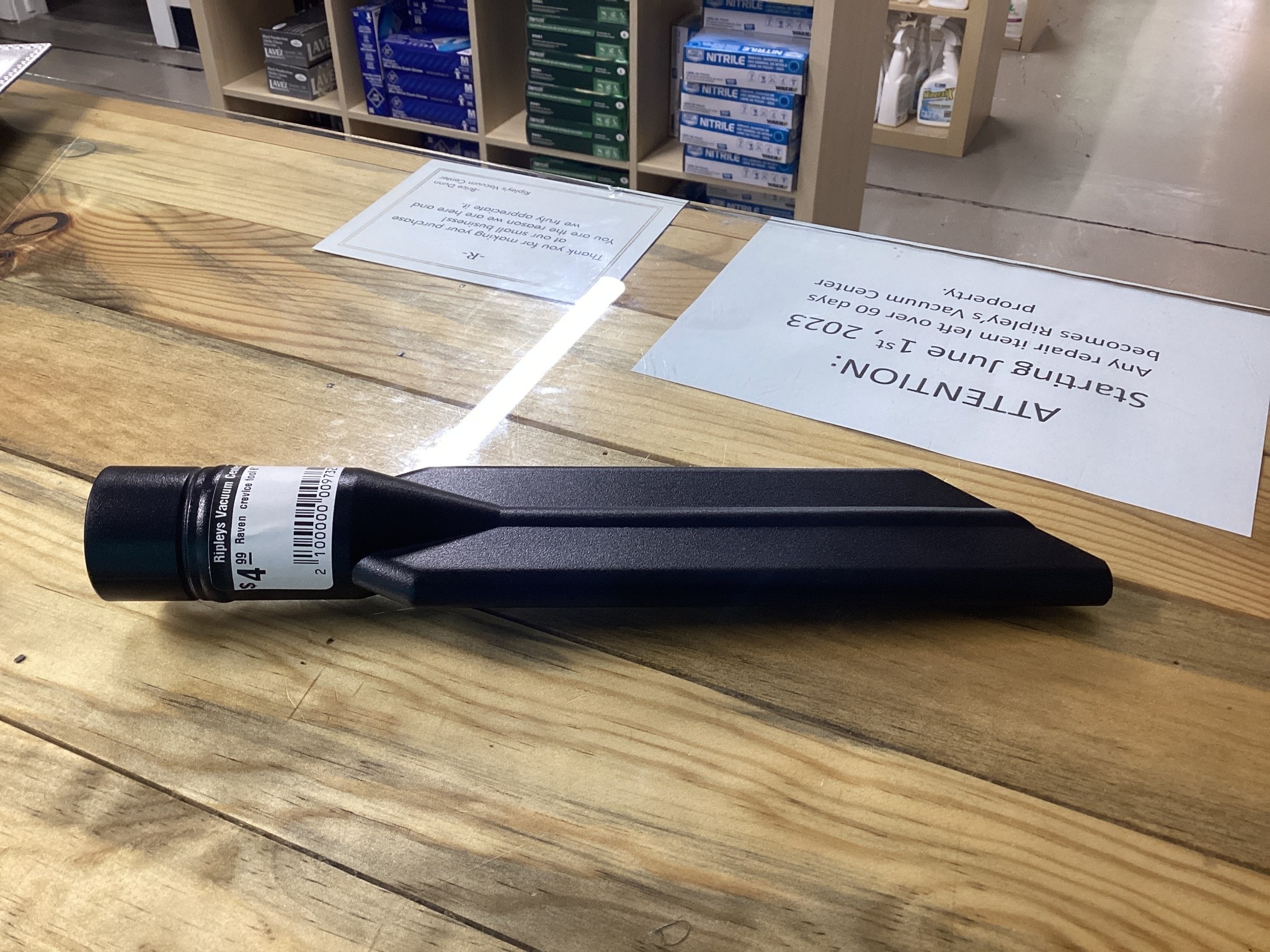 Raven Crevice Tool 8" - Ripleys Vacuum Center