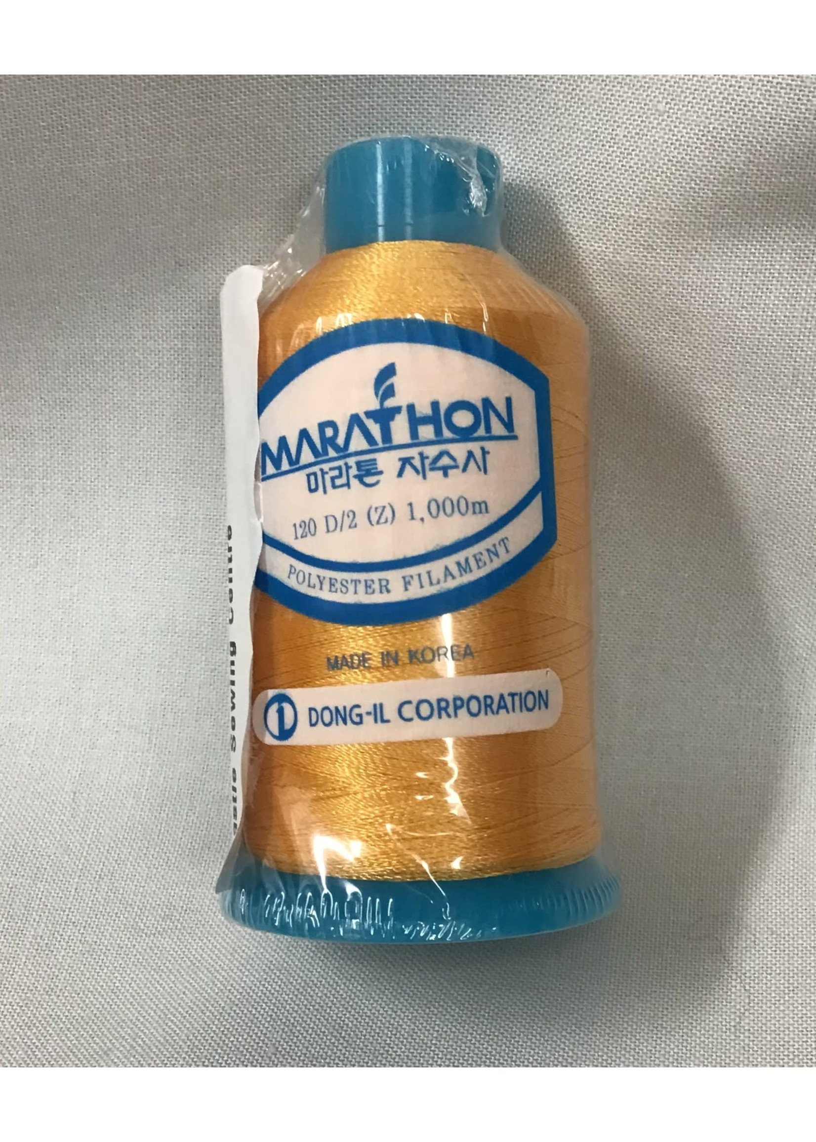 Marathon Embroidery Thread 1000mtr - Gold #2023 - Castle Sewing Centre