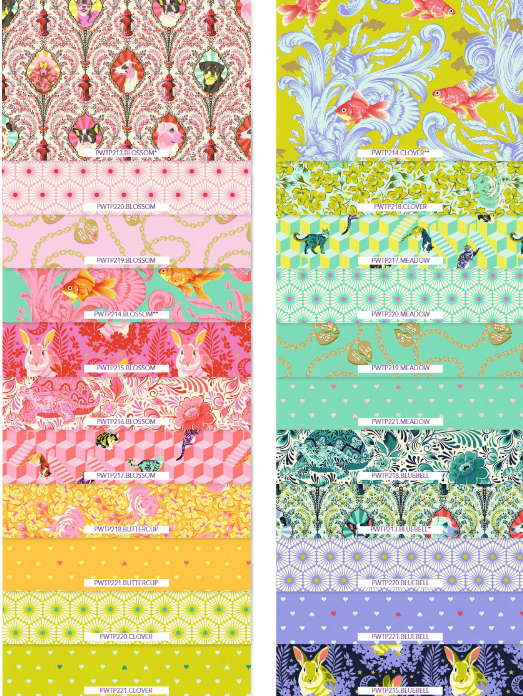 Tula Pink- Besties- Design Roll- 40 Pieces - Castle Sewing Centre