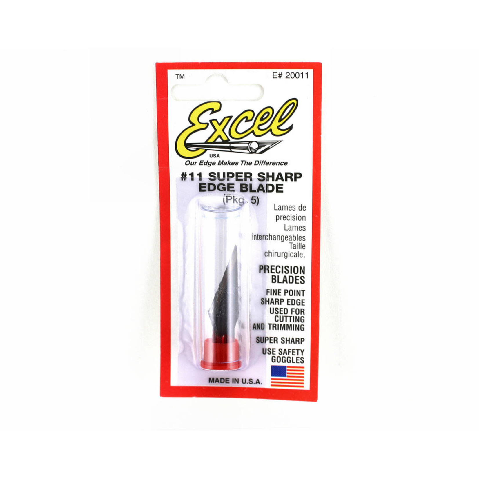 Excel Excel #11 Blade, carbon steel (5) - Hobby Action Chandler