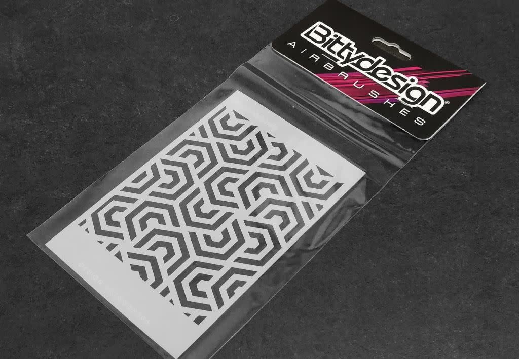 Bitty Designs Bittydesign Vinyl Paint Stencil (Ipnotic V4) - Hobby ...