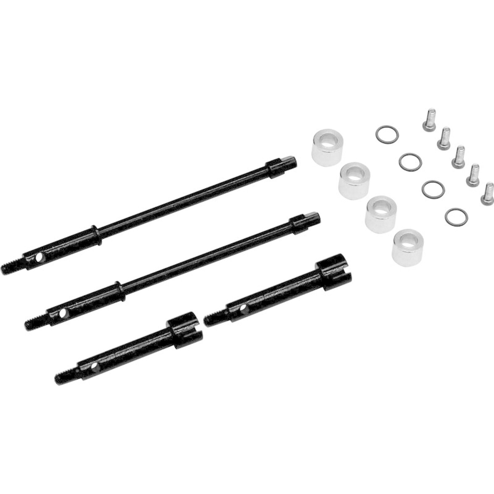 Hot Racing HRASXTF39W04 Hot Racing +4mm Wide Track Steel Drive Stub ...