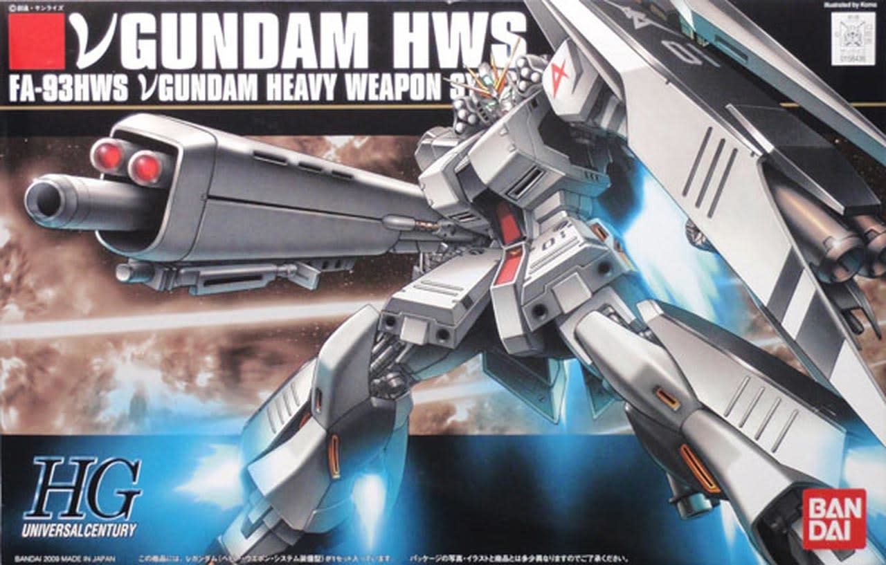 HG #93 1/144 Nu Gundam (Heavy Weapon System Equipment Type) HGUC ...