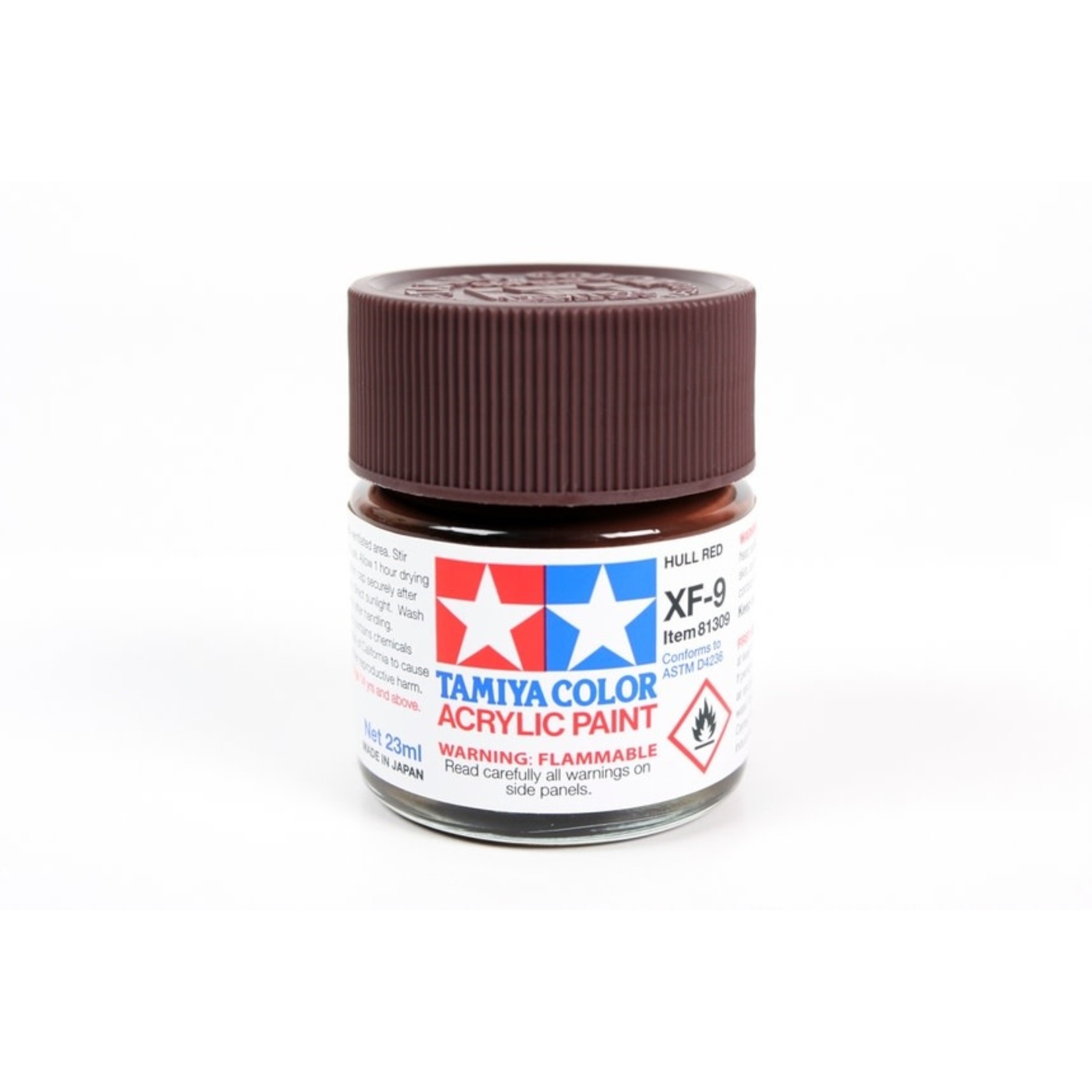 Tamiya Tamiya Acrylic XF-9 Flat Hull Red 23ml - Hobby Action Chandler