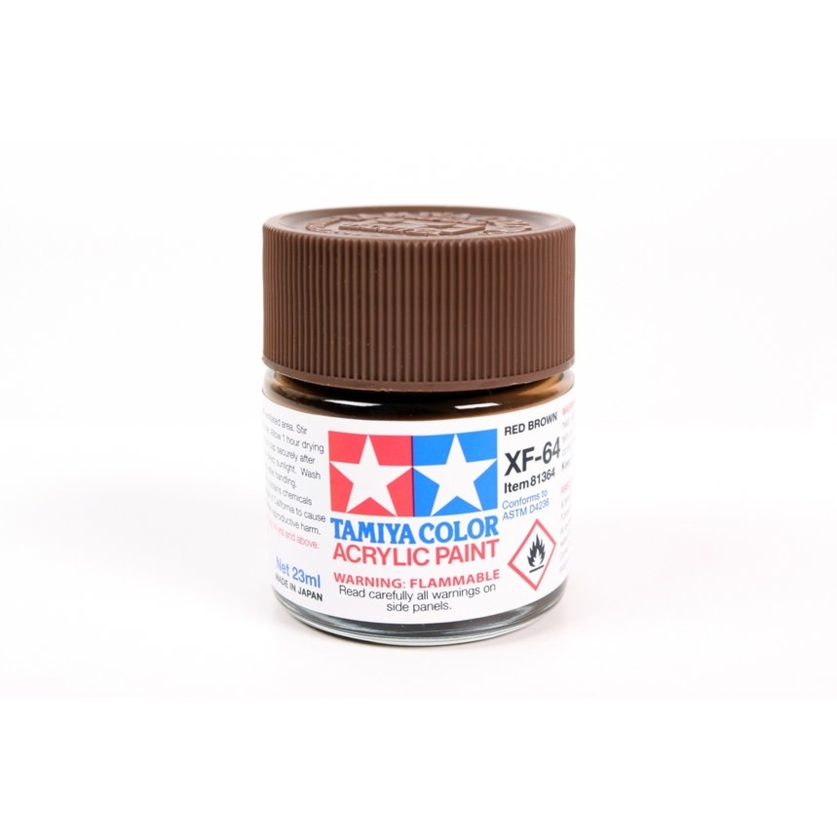 Tamiya Tamiya Acrylic XF-64 Flat Red Brown 23ml - Hobby Action Chandler