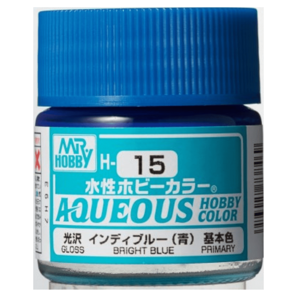 GSI Creos GNZ-H15 Mr Hobby H15 Aqueous Gloss Bright Blue - Acrylic 10ml - Hobby Action Chandler