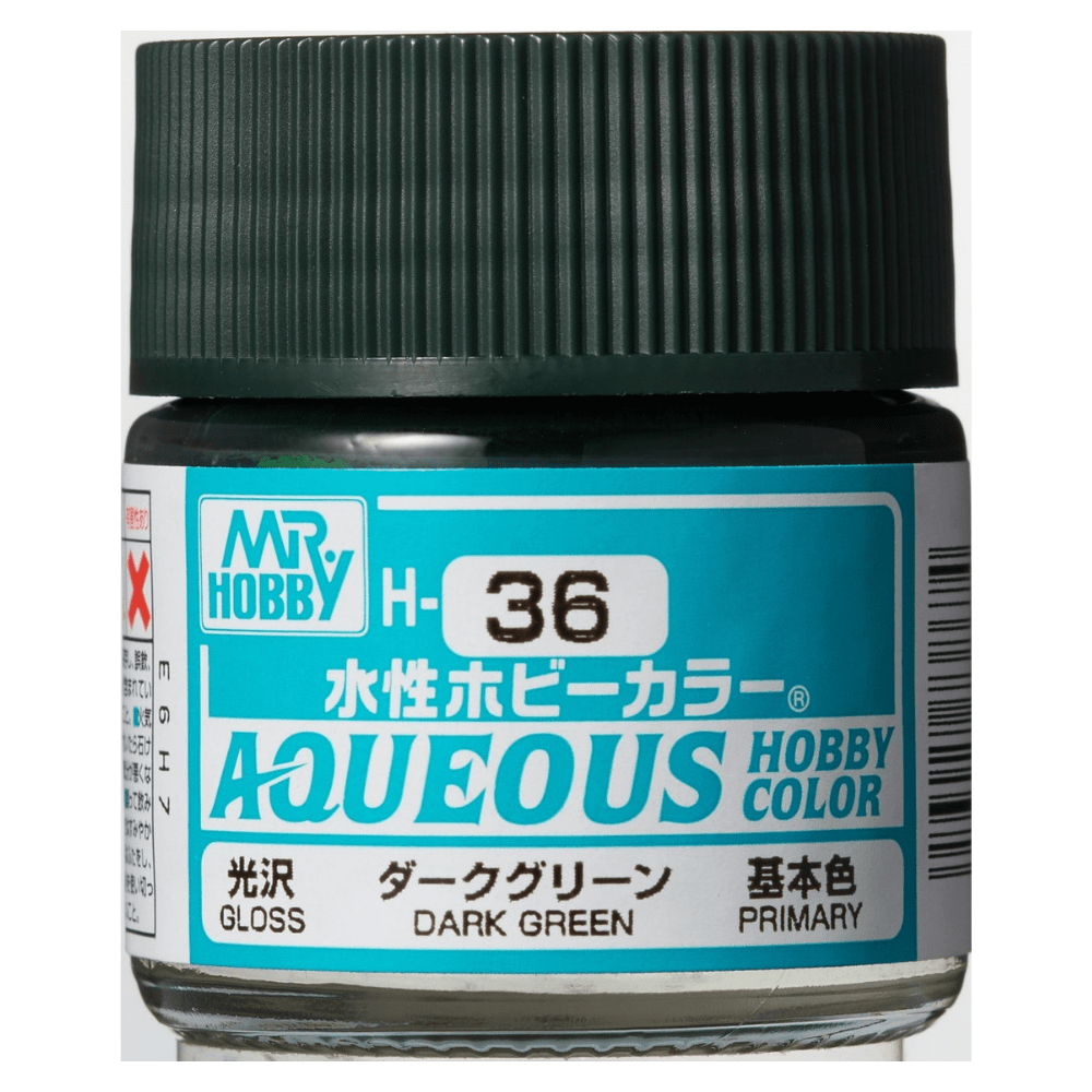 GSI Creos GNZ-H36 Mr Hobby H36 Aqueous Gloss Dark Green - Acrylic 10ml ...
