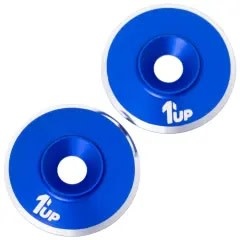 1UP Racing 7075 LowPro Wing Washers Dark Blue - Hobby Action Chandler