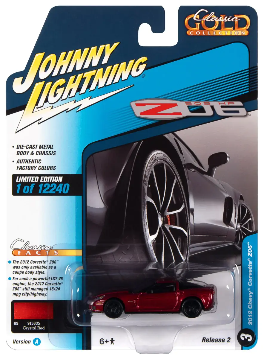 Johnny Lightning Johnny Lightning 2012 Chevrolet Corvette Z06 Crystal ...