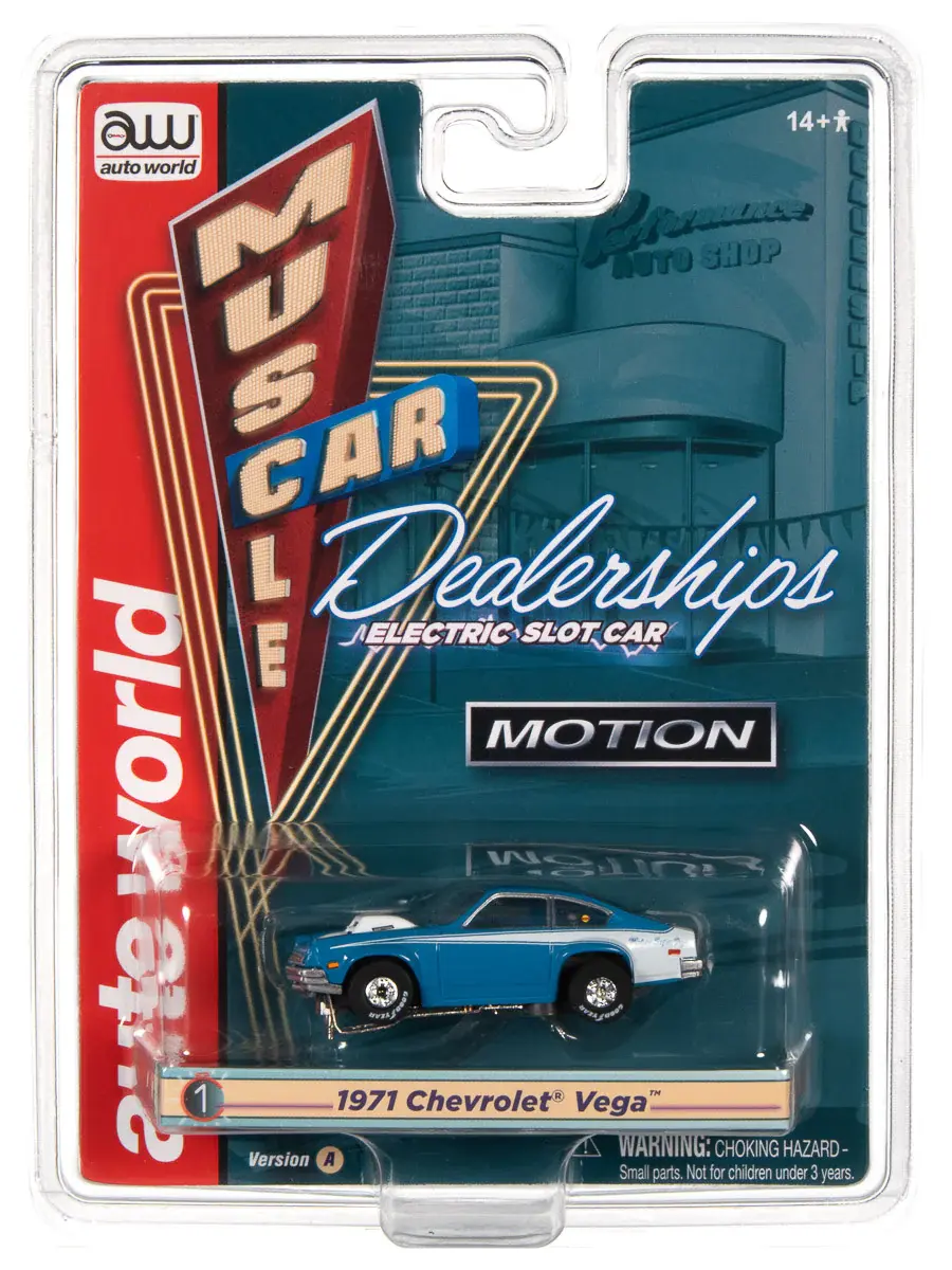 Auto World Thunderjet Baldwin Motion - 1971 Chevrolet Vega (Blue) HO ...