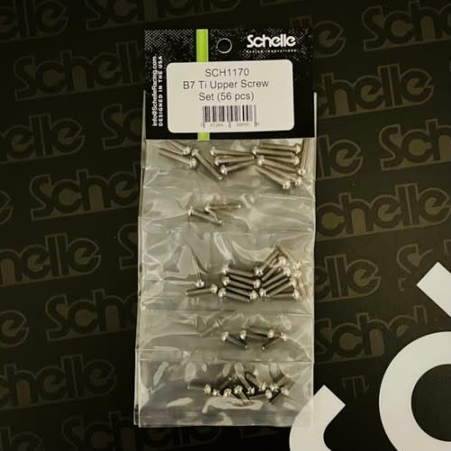 SCH1170 Schelle B7/B7D Titanium Upper Screw Set - Hobby Action Chandler