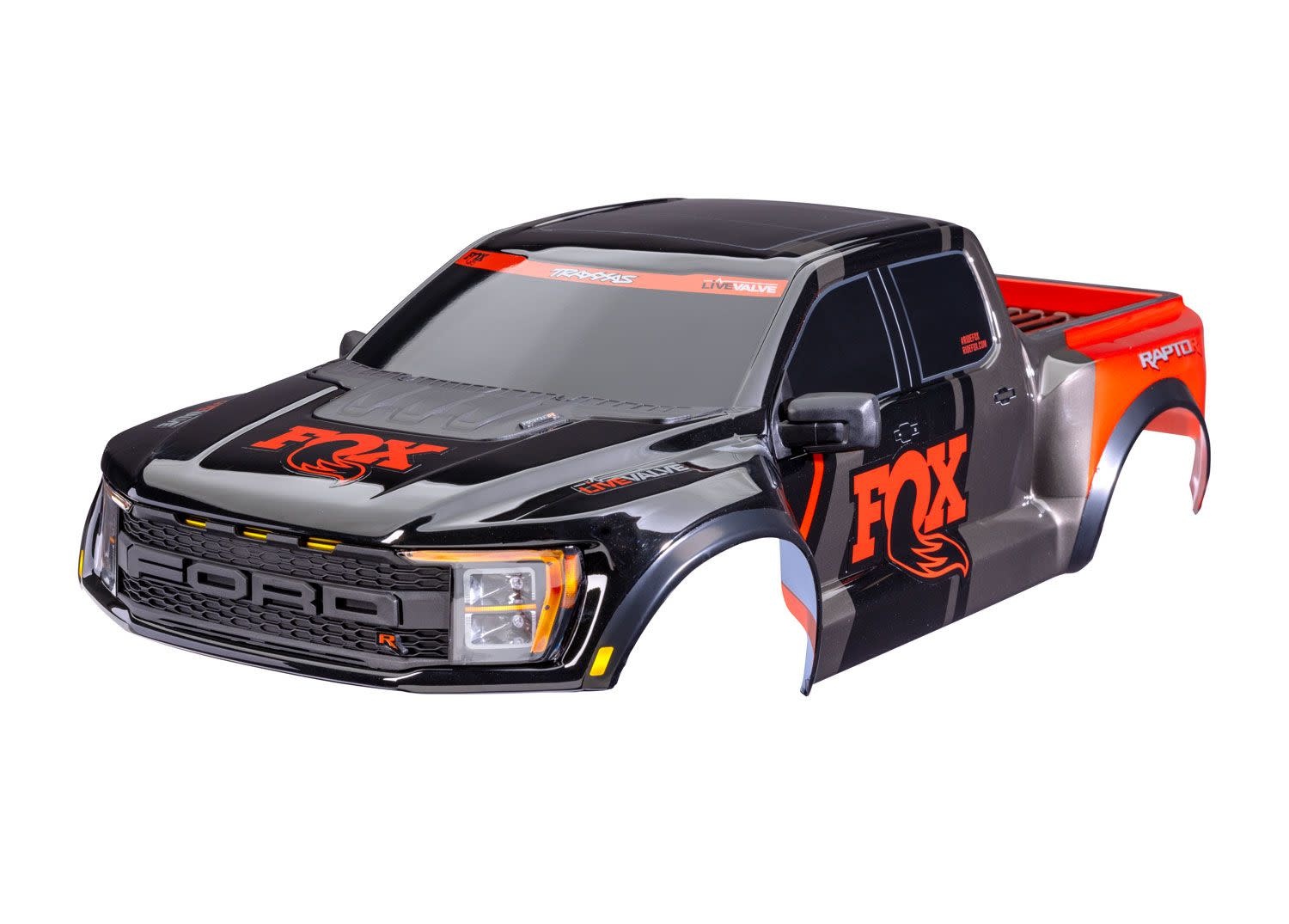 Traxxas TRA10112-FOX Traxxas Body, Ford Raptor R, complete (Fox ...